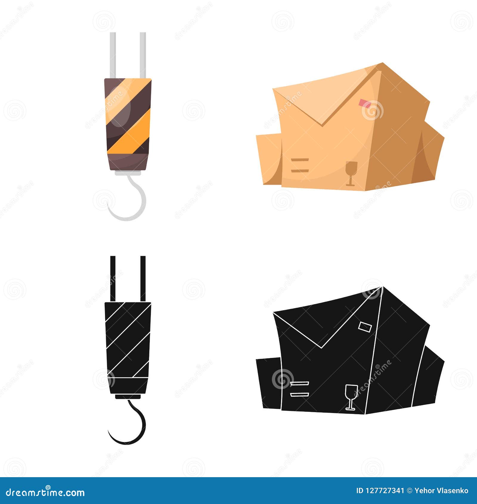 Vector Design of Goods and Cargo Icon. Set of Goods and Warehouse ...