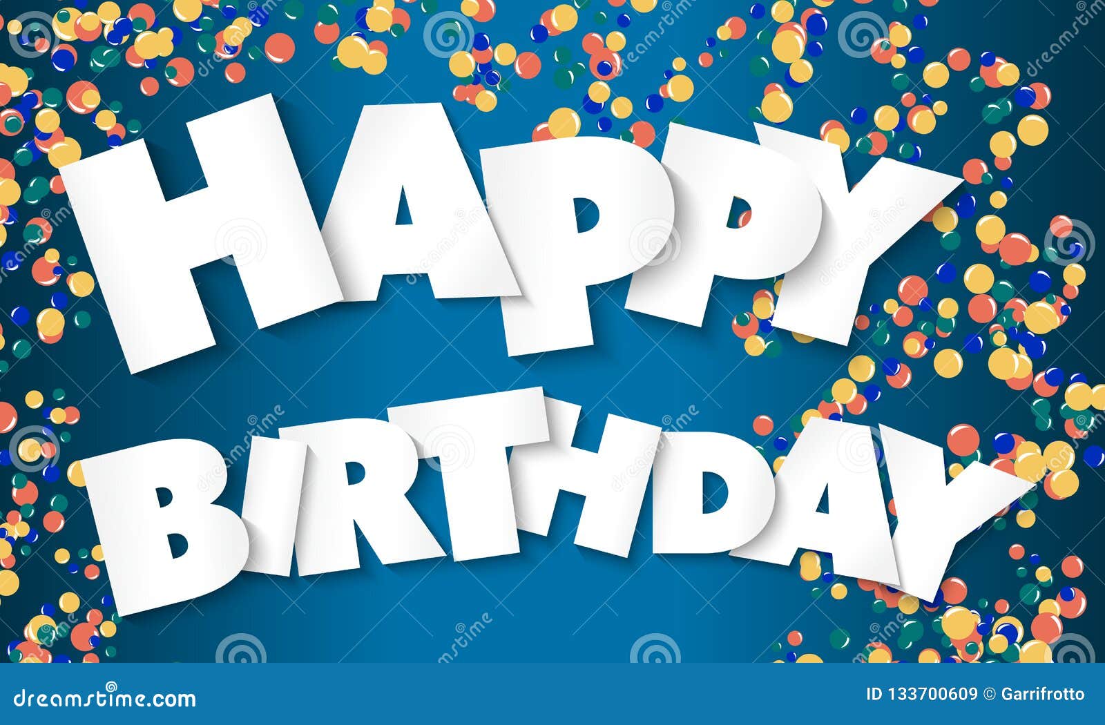 Concept of Topic: Happy Birthday Stock Vector - Illustration of paper ...