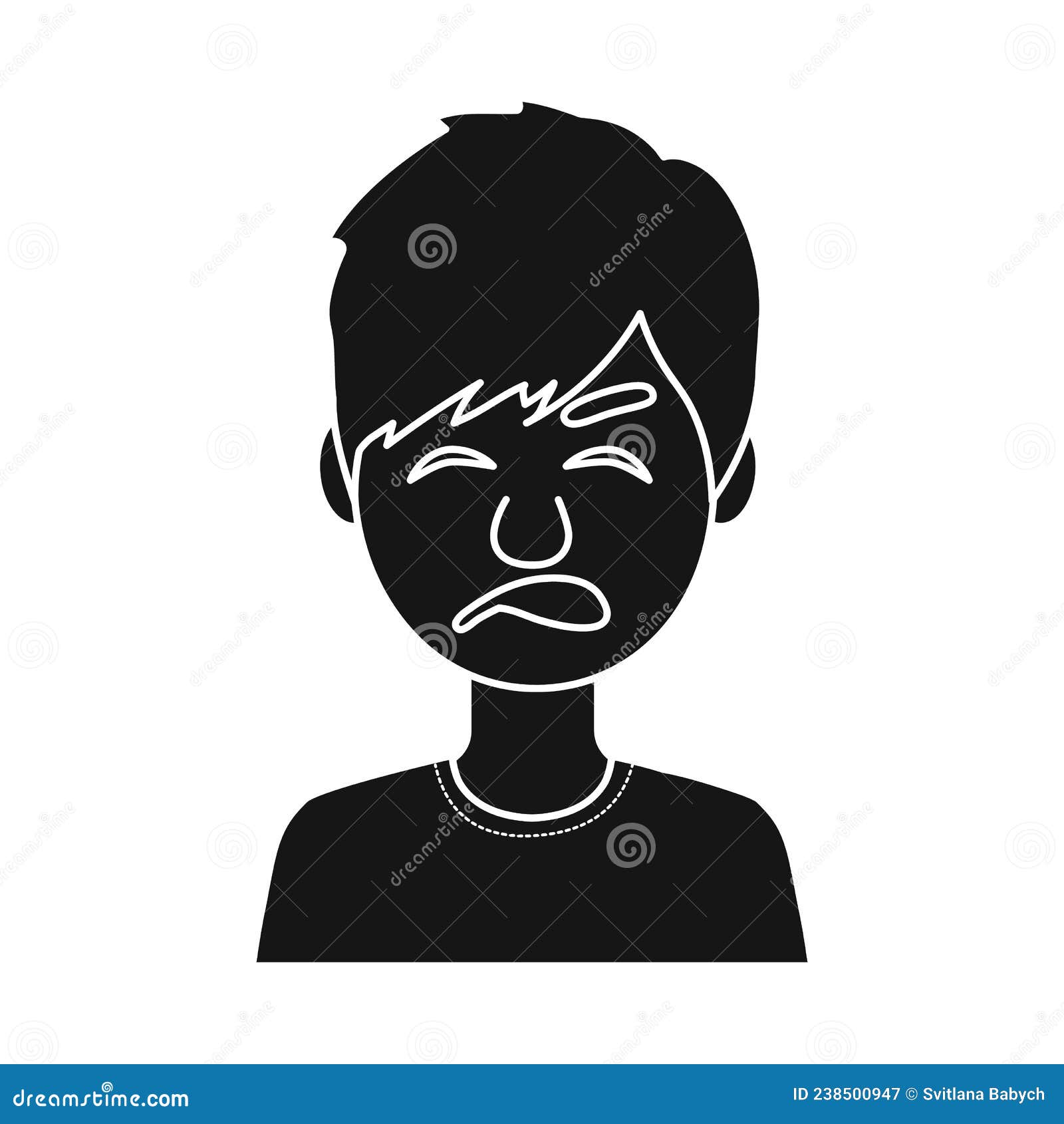 Vector Design of Guy and Contempt Logo. Set of Guy and Surprised Stock ...
