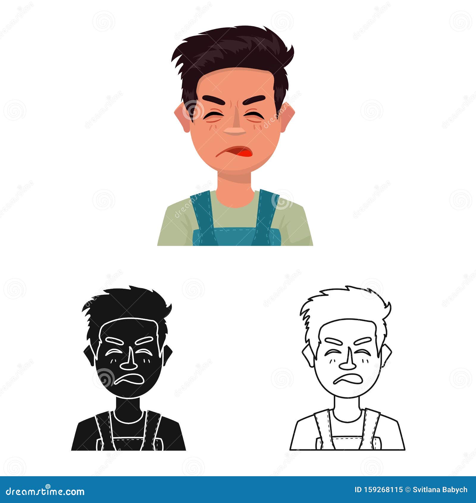 Vector Design of Guy and Contempt Symbol. Collection of Guy and ...