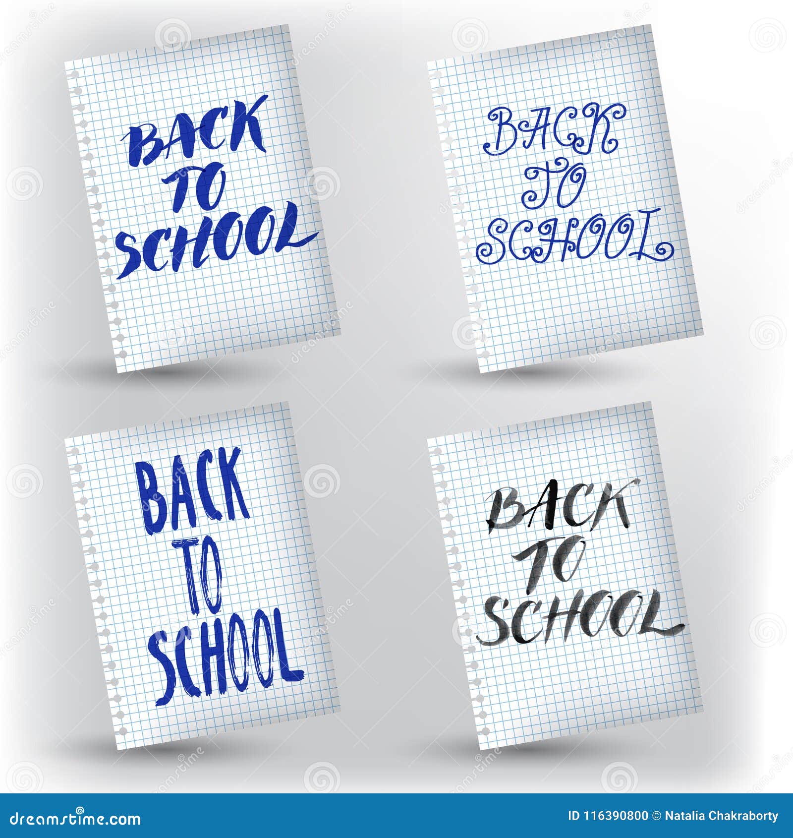 Vector Design with Hand Lettering Stock Vector - Illustration of ...