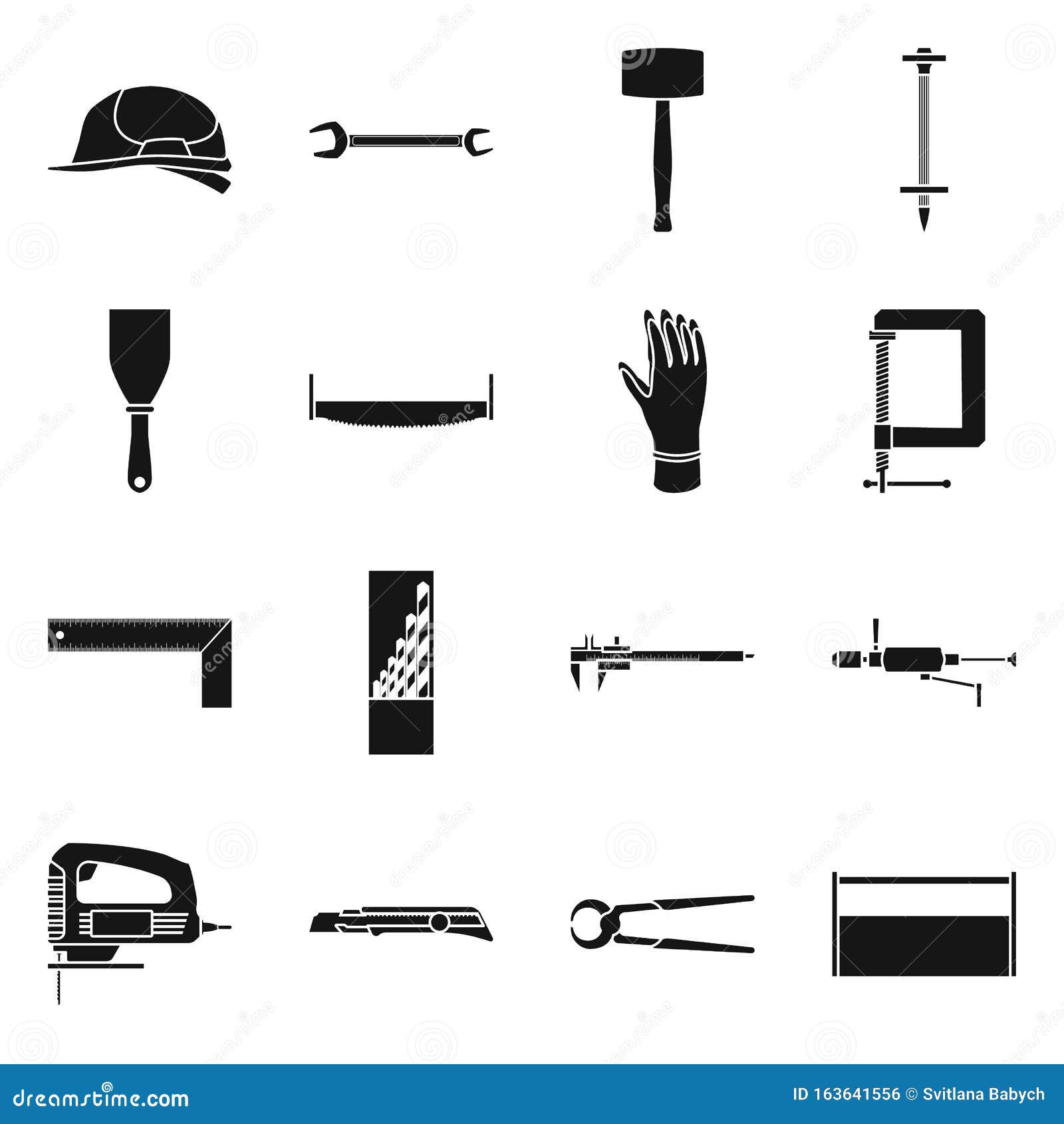 Vector Design of Handicraft and Construction Logo. Set of Handicraft ...