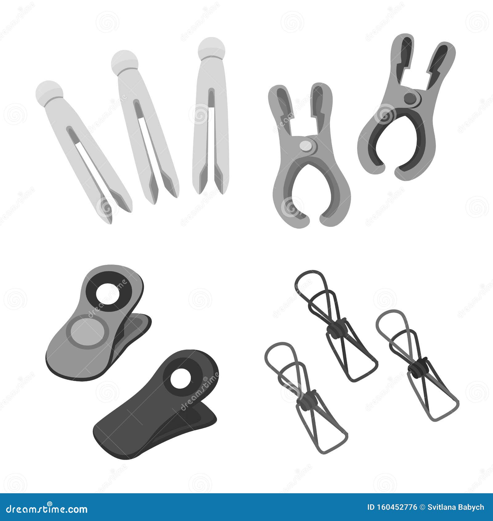 Vector Design of Hang and Collection Icon. Set of Hang and Pins Vector ...