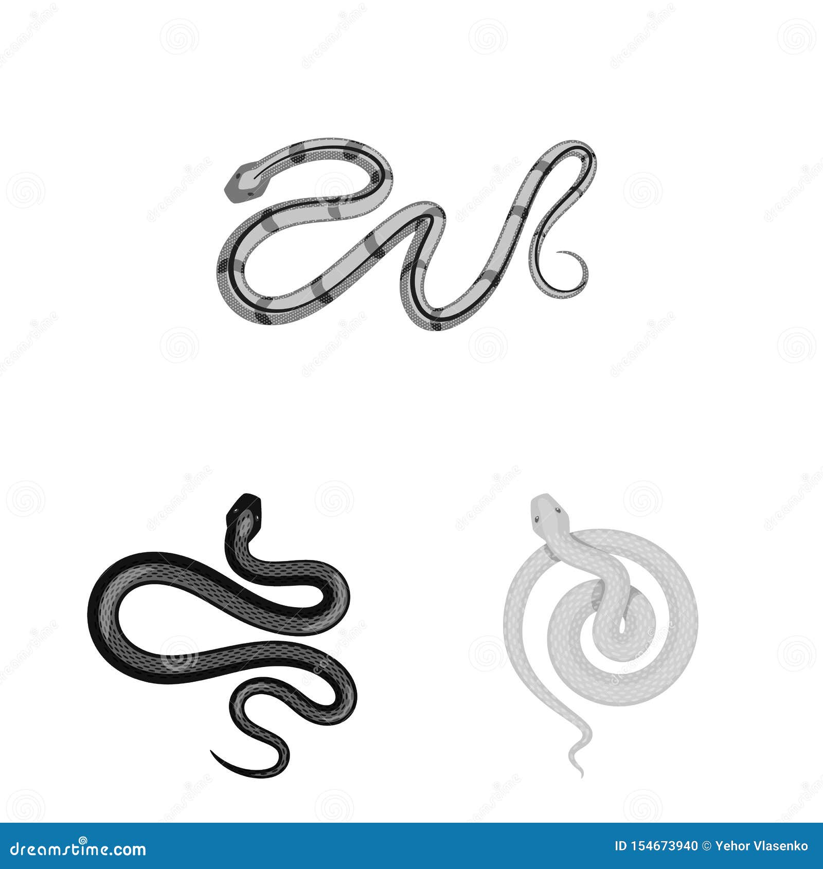 Vector Design of Harm and Bite Symbol. Collection of Harm and Reptile ...