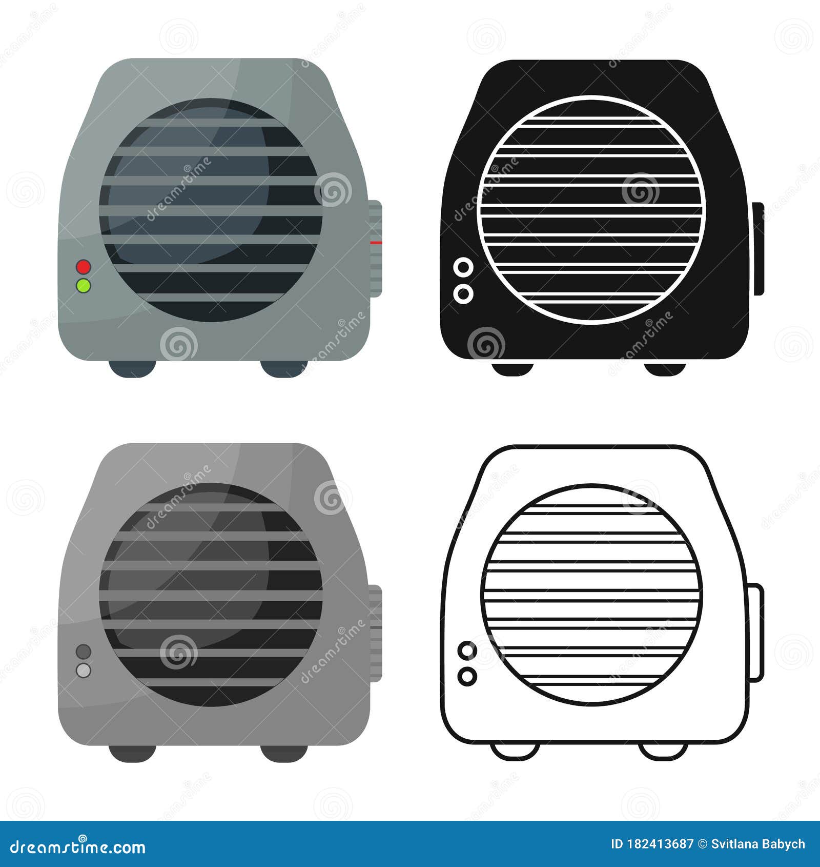 Vector Design of Heater and Thermal Logo. Graphic of Heater and Room ...