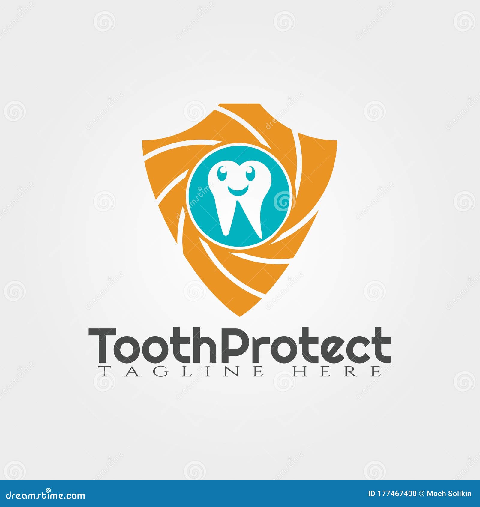 Vector Design of Human Tooth Logo, Tooth Protection. Dental Image Stock ...