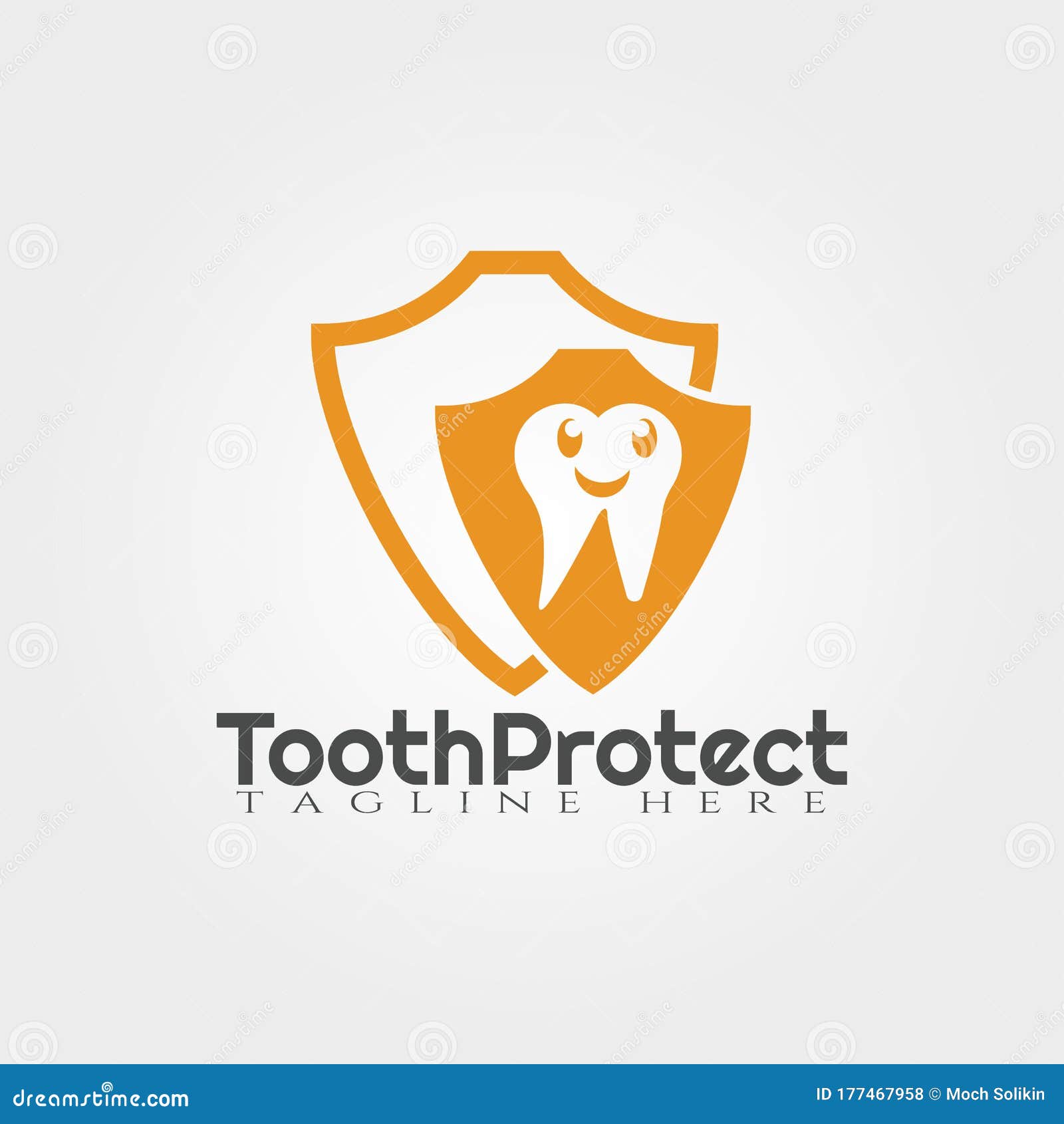 Vector Design of Human Tooth Logo, Tooth Protection. Dental Image Stock ...