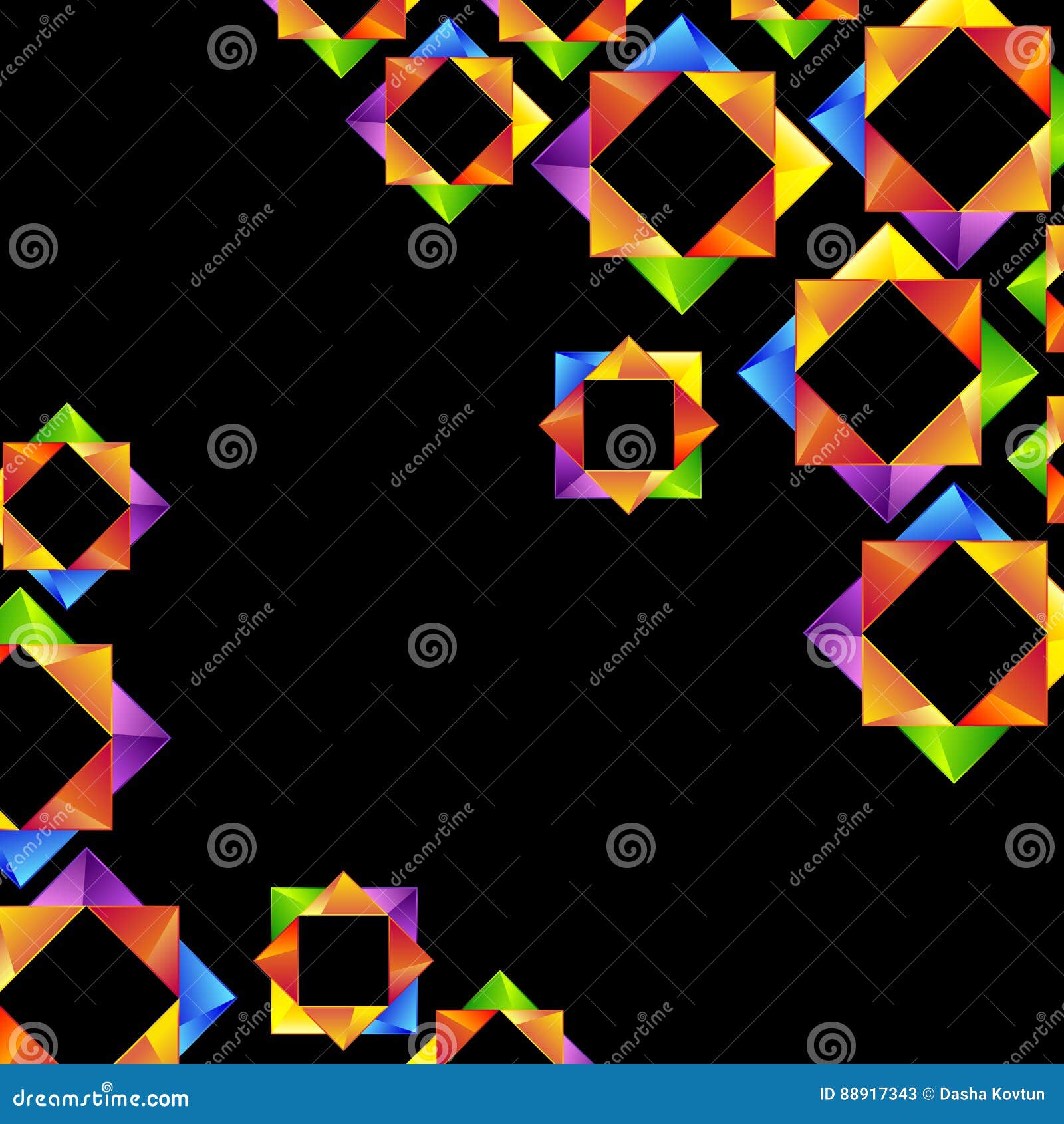 Vector Design Icon Abstract Symbol Square Shape Sign Stock Vector ...