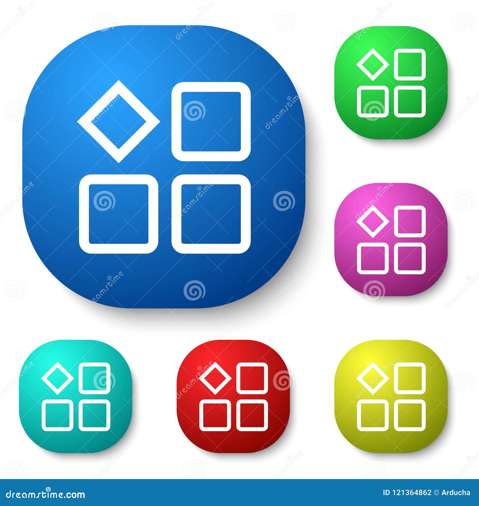 Application stock vector. Illustration of homescreen - 121364862