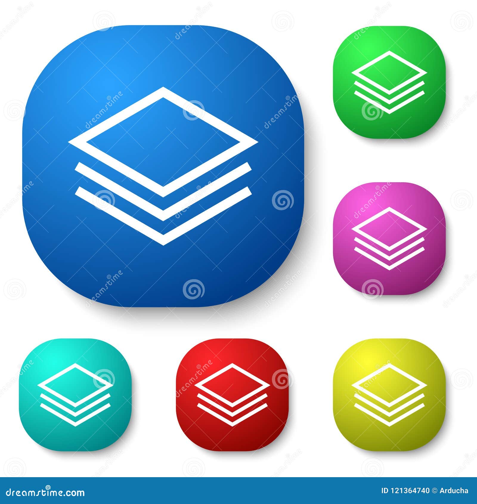 Layer paper stock vector. Illustration of vector, symbol - 121364740