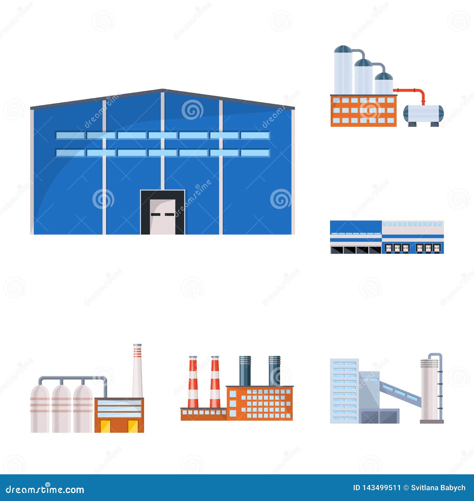 Vector Design of Industry and Building Icon. Collection of Industry and ...