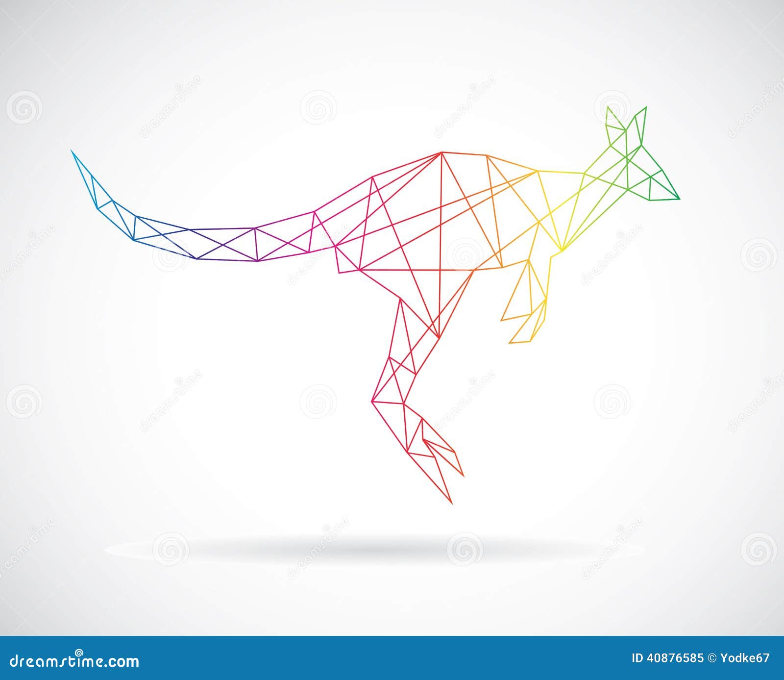 Vector design of kangaroos stock vector. Illustration of graphic - 40876585