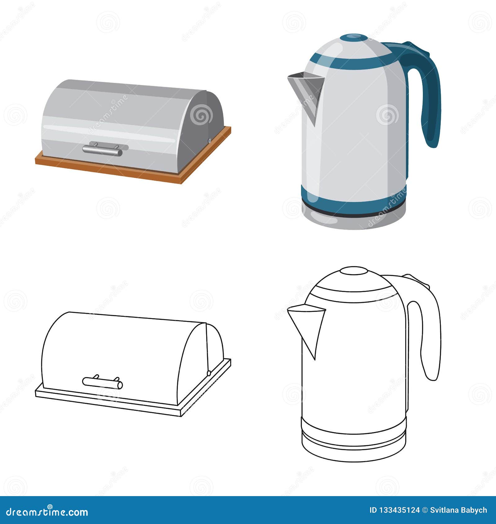 Vector Design of Kitchen and Cook Sign. Collection of Kitchen and ...