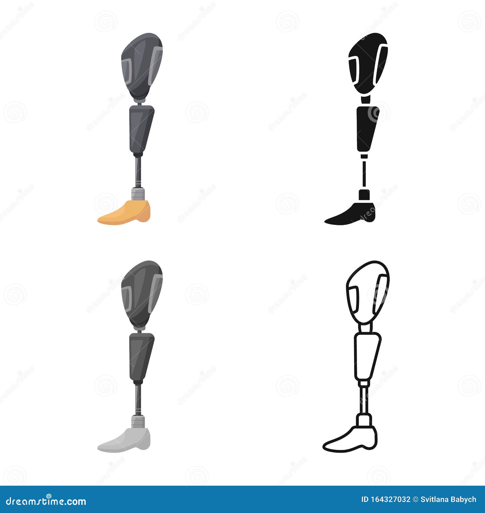 Isolated Object of Leg and Prosthesis Logo. Web Element of Leg and ...