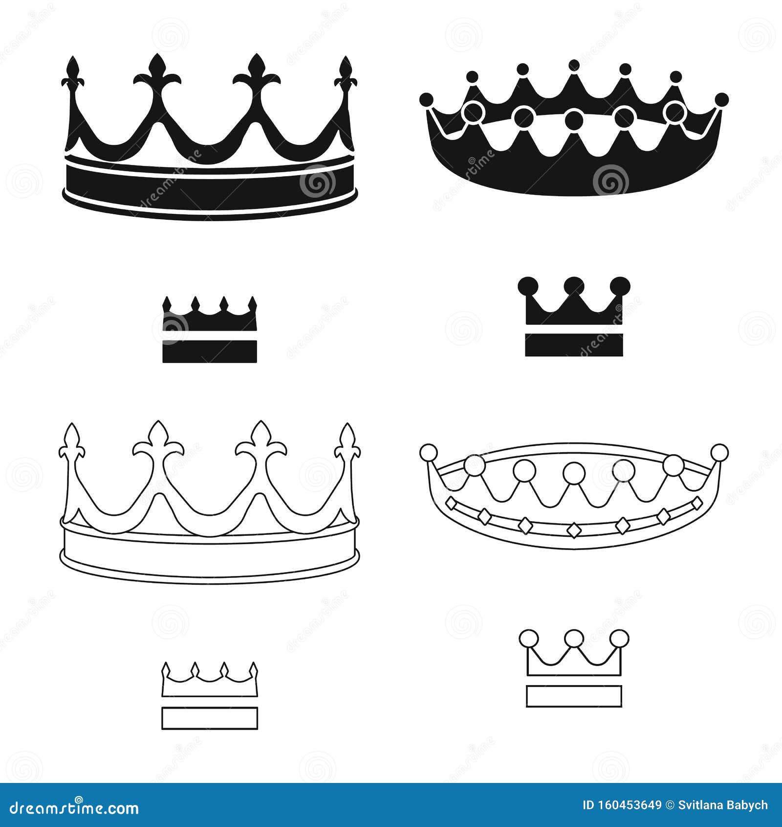 Isolated Object of Medieval and Nobility Logo. Set of Medieval and ...