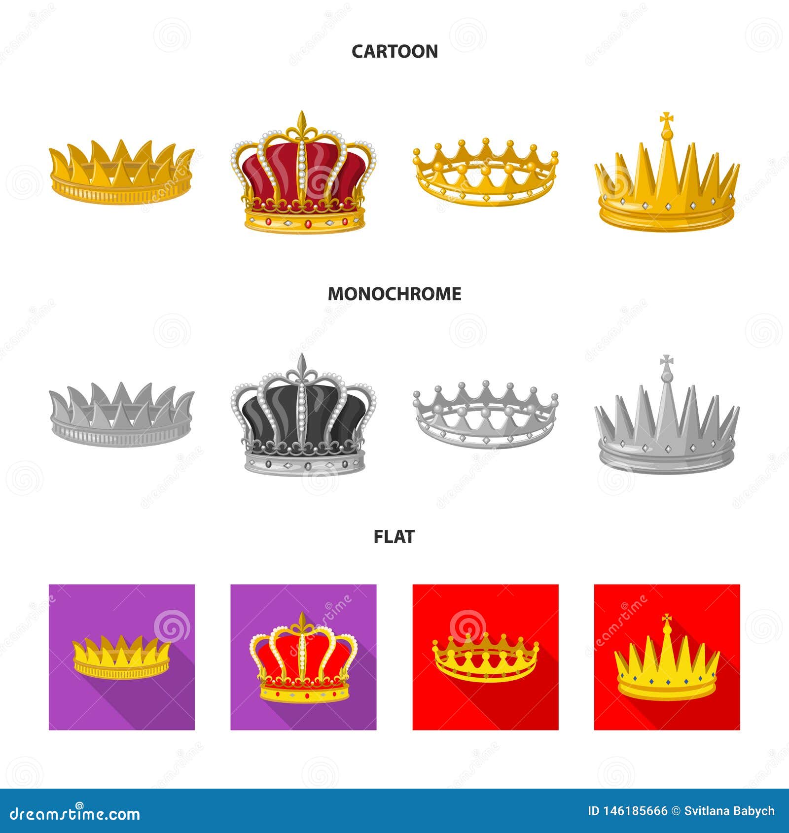 Vector Design of Medieval and Nobility Icon. Collection of Medieval and ...