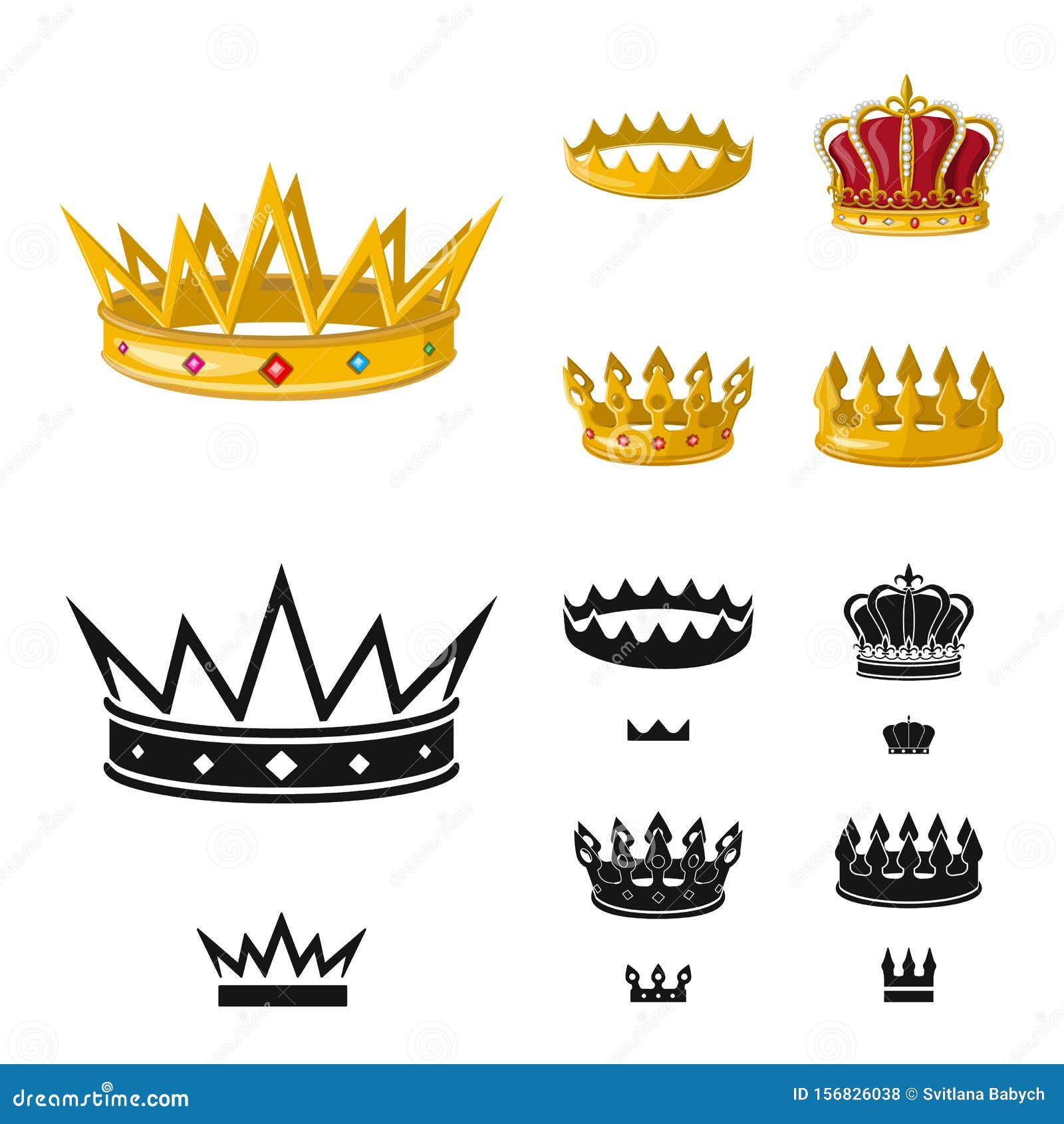 Vector Design of Medieval and Nobility Icon. Collection of Medieval and ...