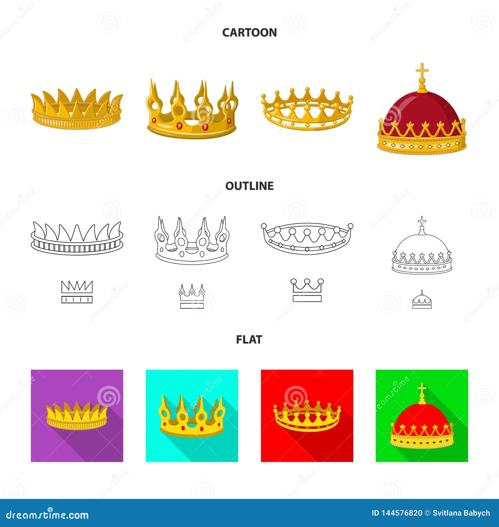Vector Design of Medieval and Nobility Icon. Set of Medieval and ...