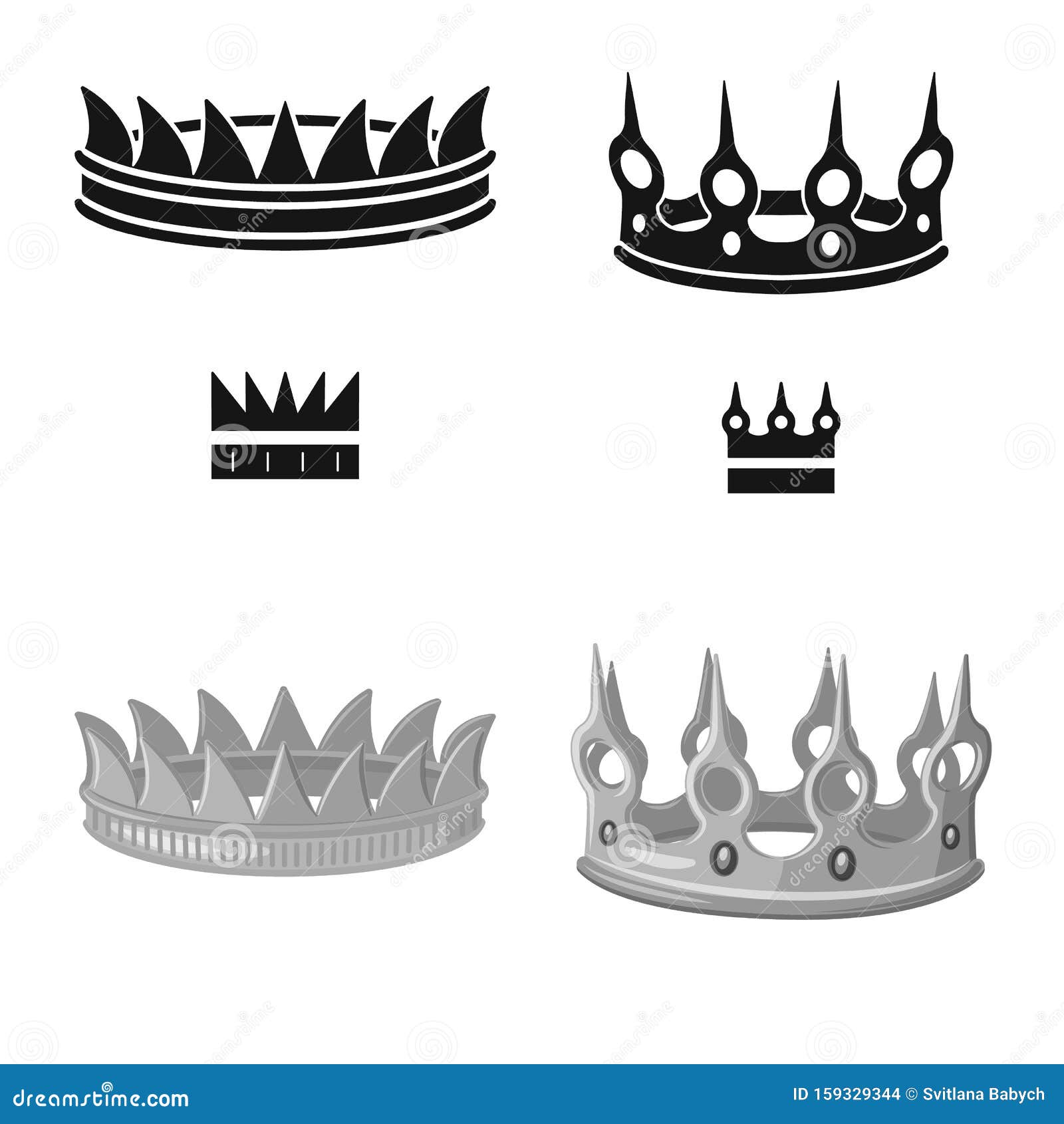 Isolated Object of Medieval and Nobility Logo. Collection of Medieval ...