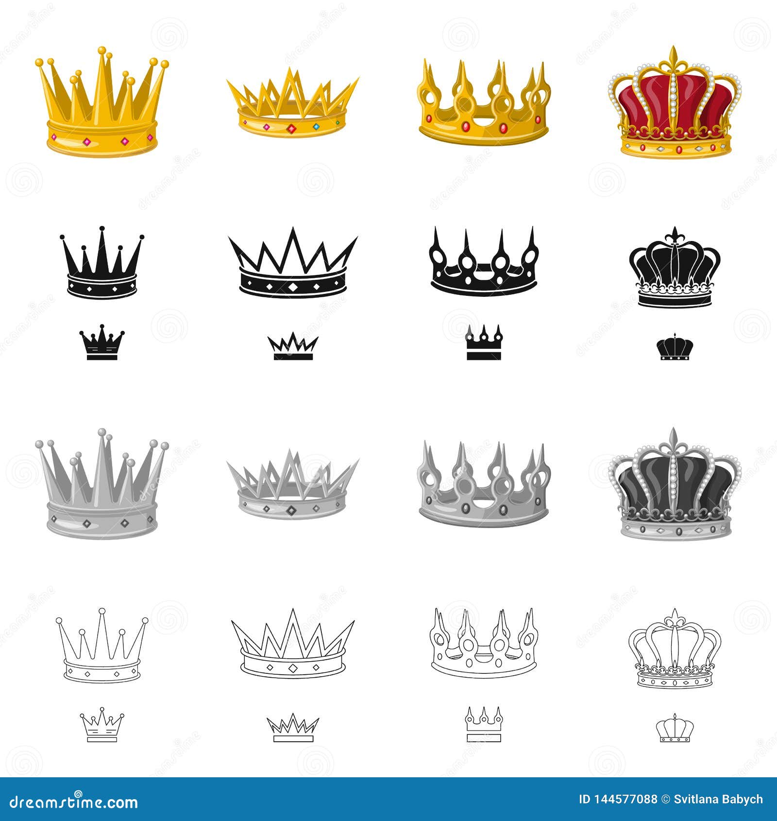 Vector Design of Medieval and Nobility Logo. Collection of Medieval and ...