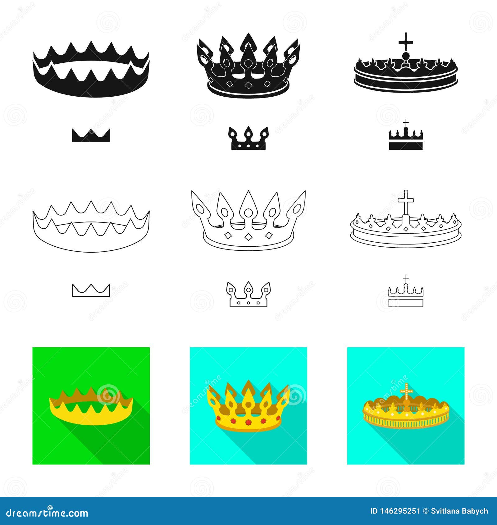 Vector Design of Medieval and Nobility Logo. Collection of Medieval and ...