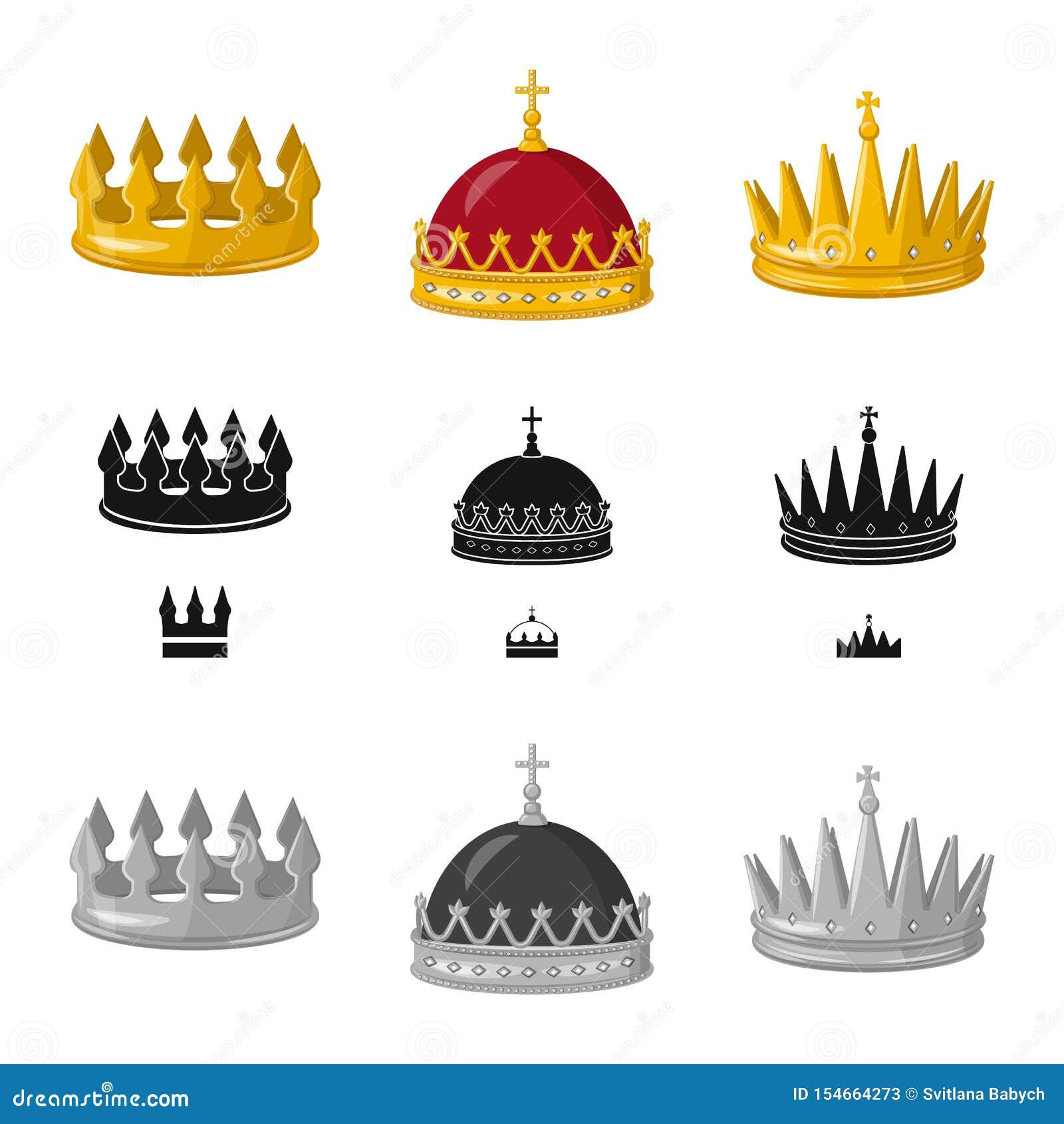 Vector Design of Medieval and Nobility Symbol. Set of Medieval and ...