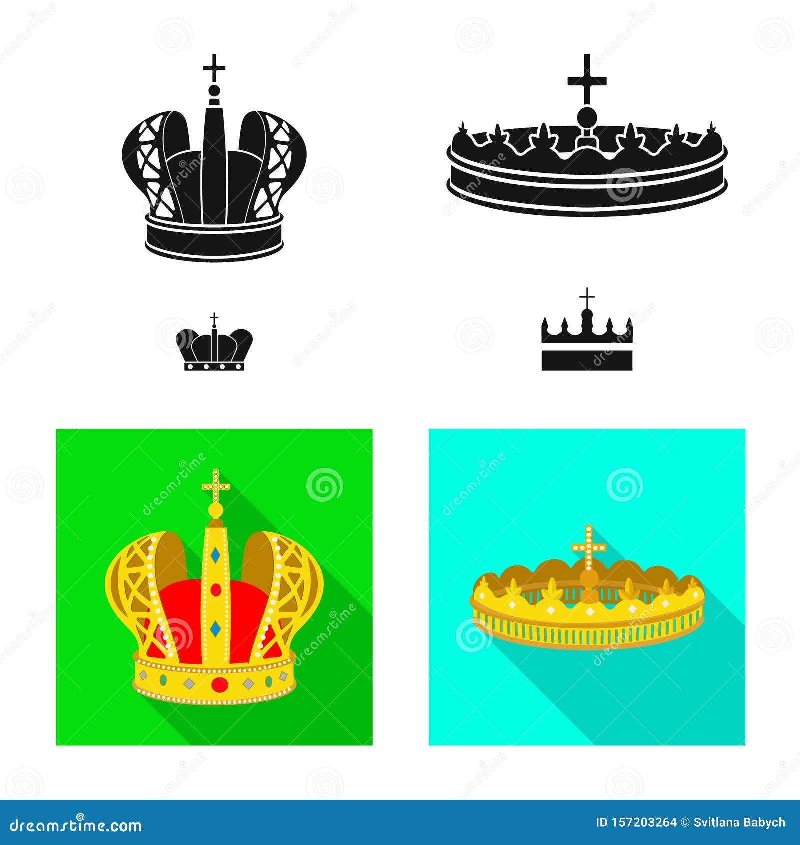 Vector Design of Medieval and Nobility Symbol. Set of Medieval and ...