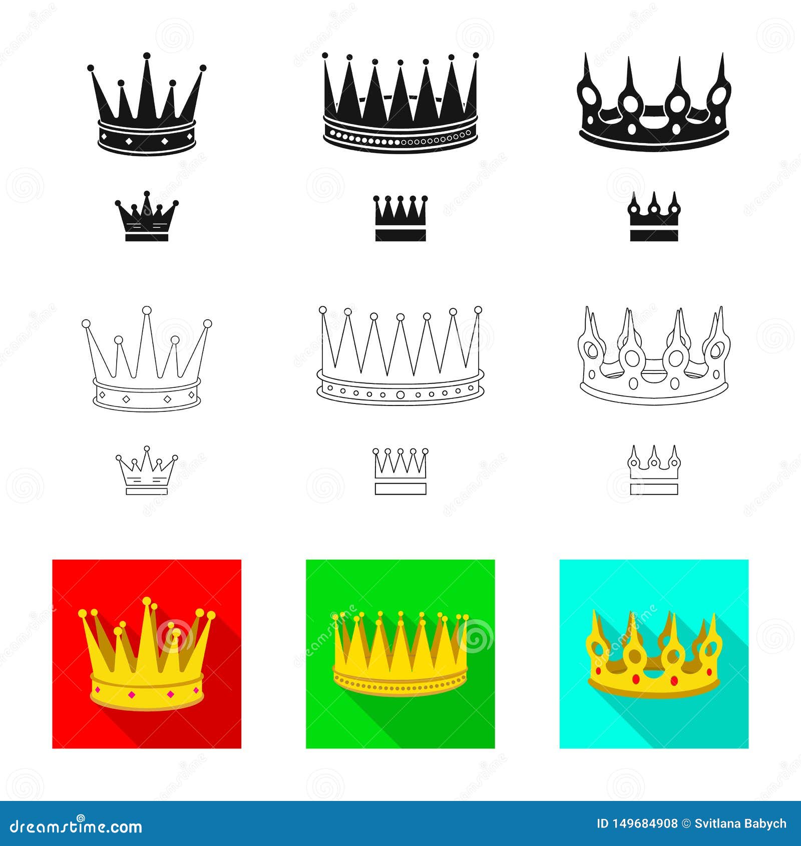 Isolated Object of Medieval and Nobility Icon. Collection of Medieval ...