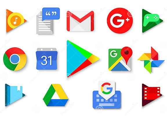 Google Default Application Pack Editorial Stock Photo - Illustration of ...