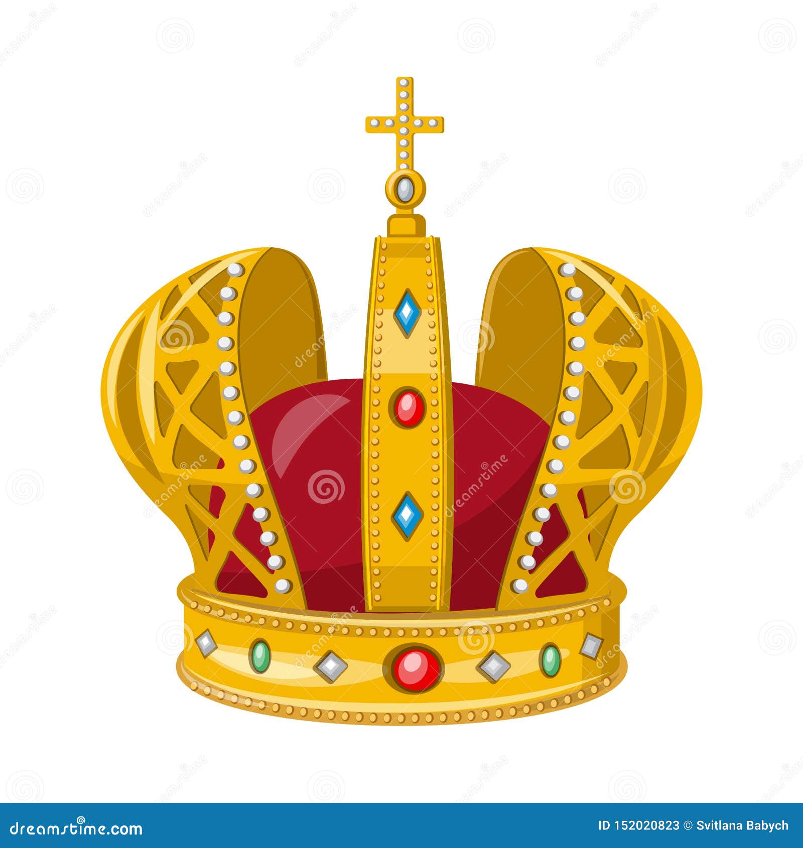 Vector Design of Monarchy and Gold Sign. Collection of Monarchy and ...