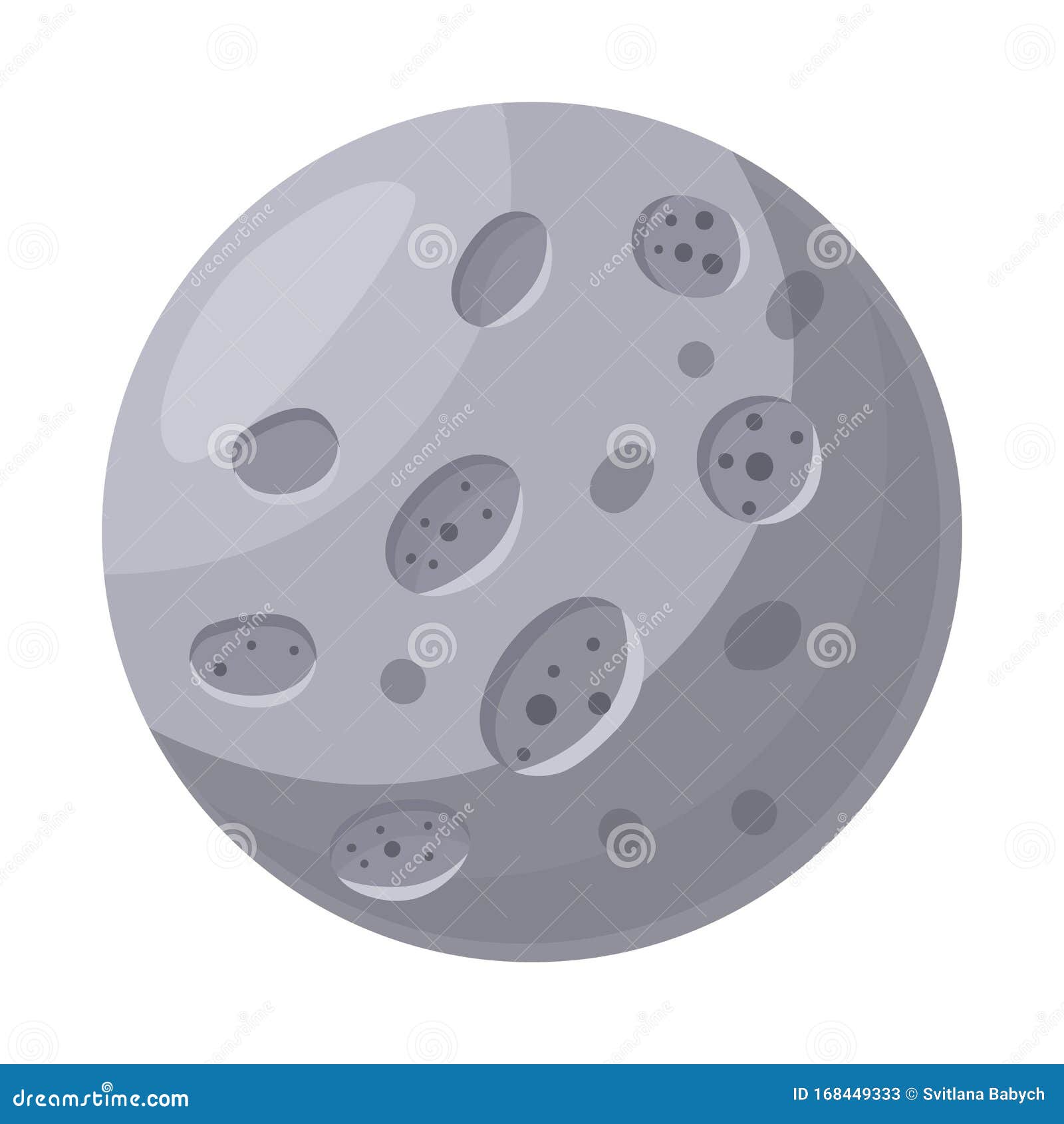 Vector Design of Moon and Crater Logo. Web Element of Moon and ...