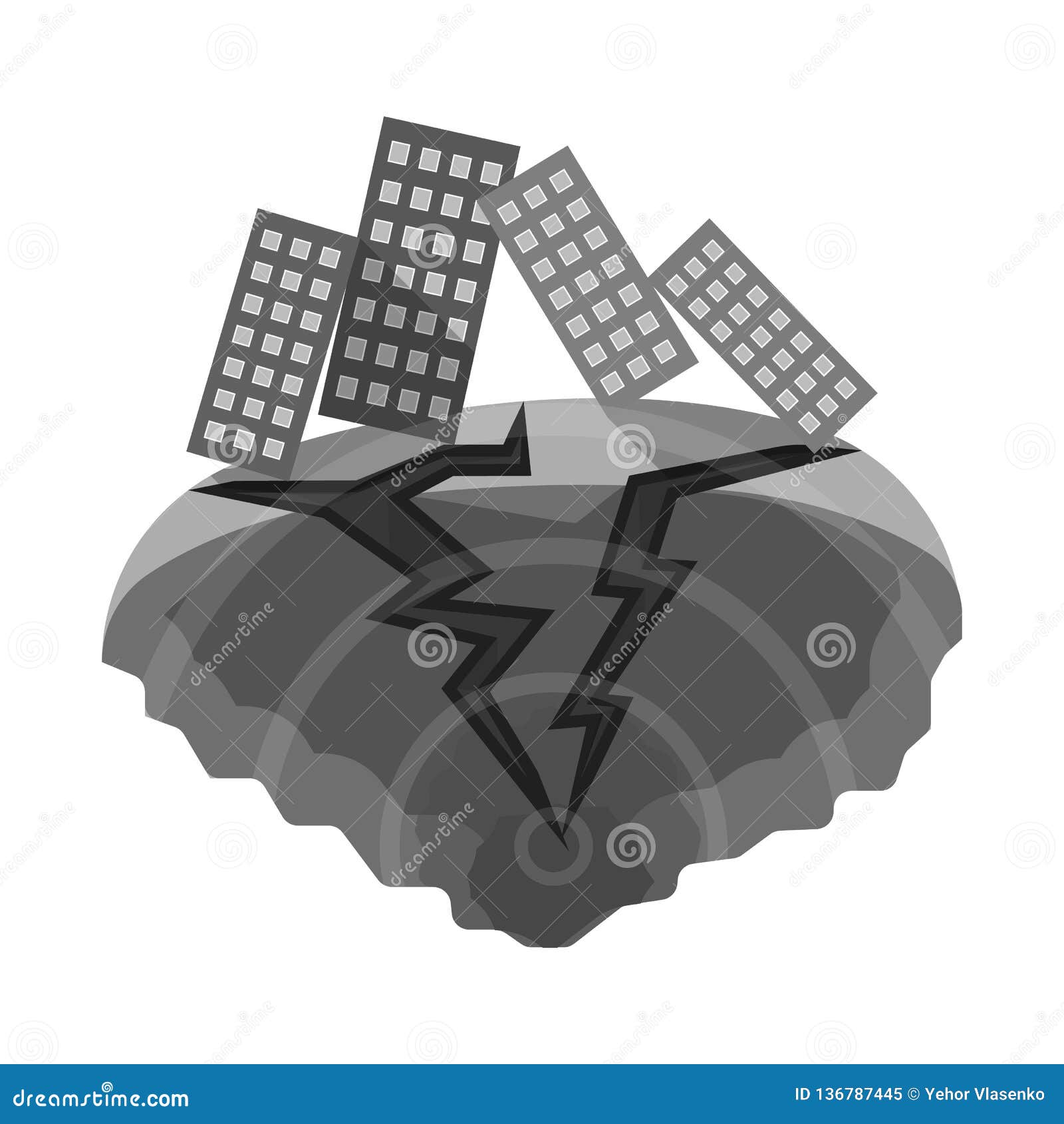 Isolated Object of Nature and Apocalypse Icon. Collection of Nature and ...