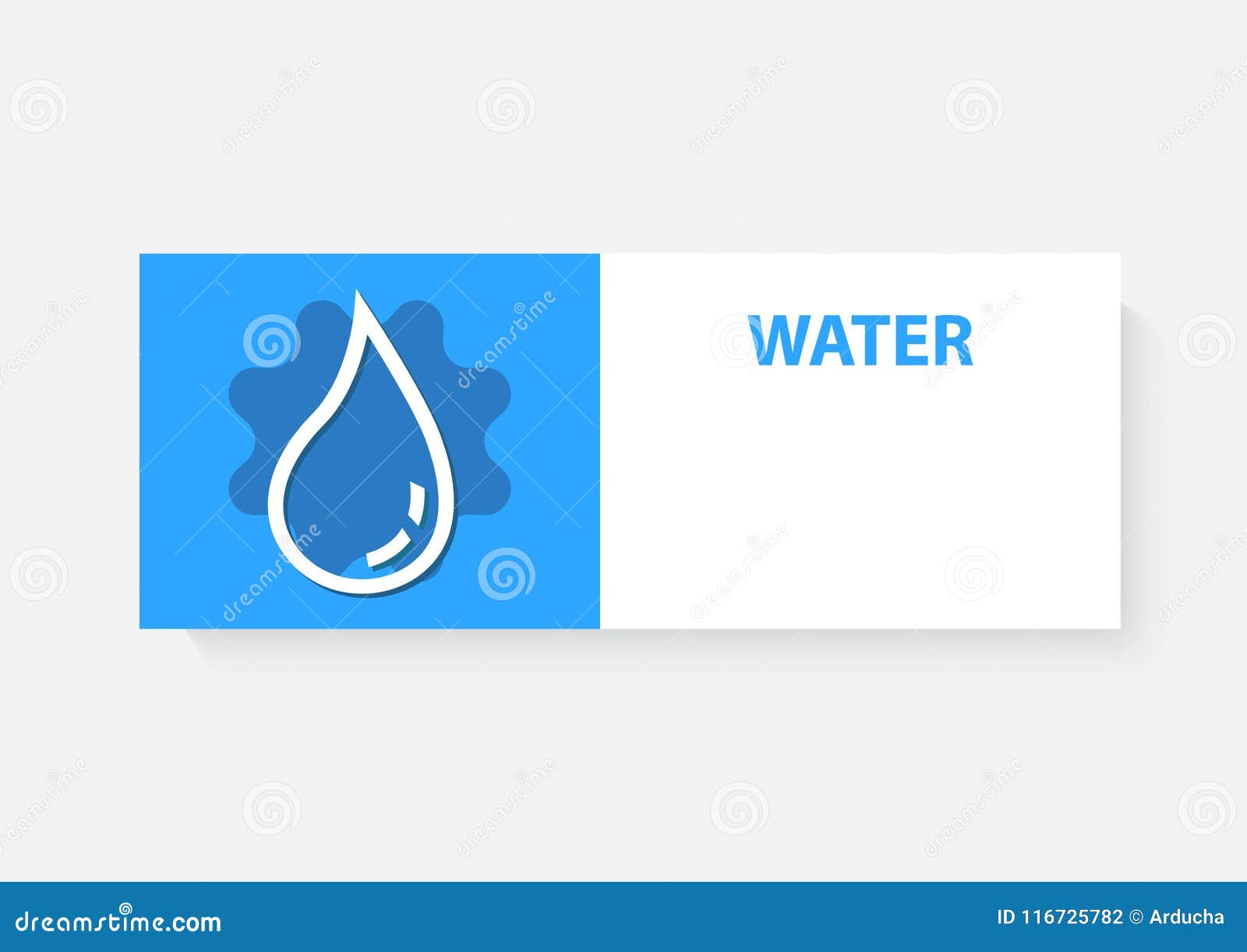 Water banner template card stock vector. Illustration of aqua - 116725782