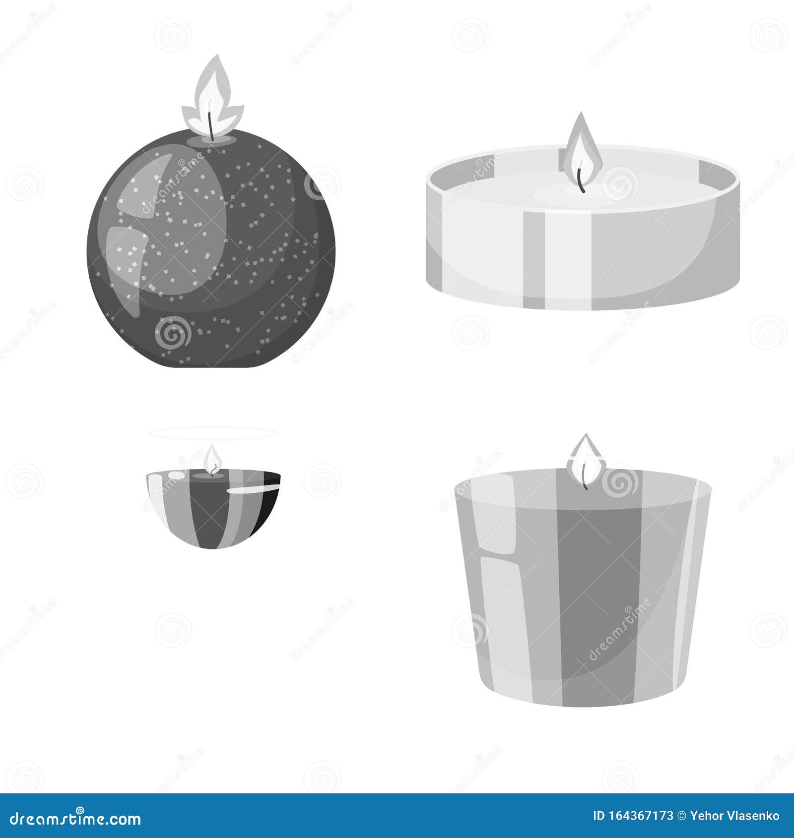 Isolated Object of Paraffin and Fire Logo. Set of Paraffin and ...