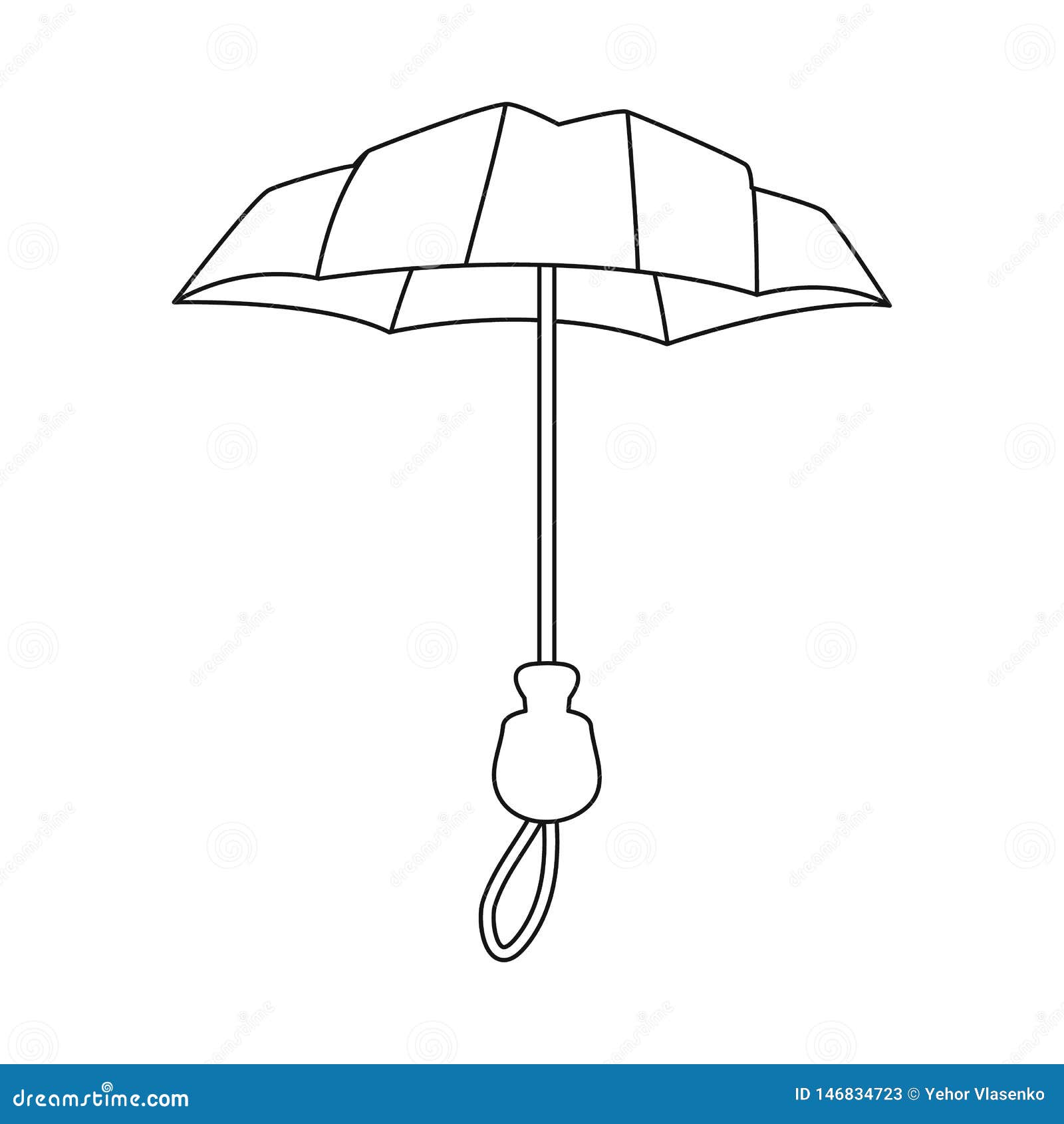 Isolated Object of Parasol and Coverage Icon. Collection of Parasol and ...