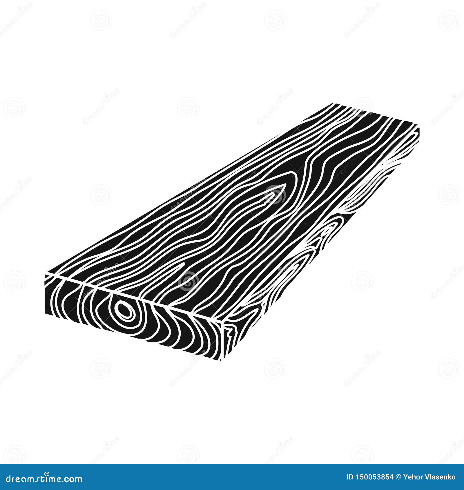 Isolated Object of Plank and Piece Logo. Set of Plank and Trunk Vector ...