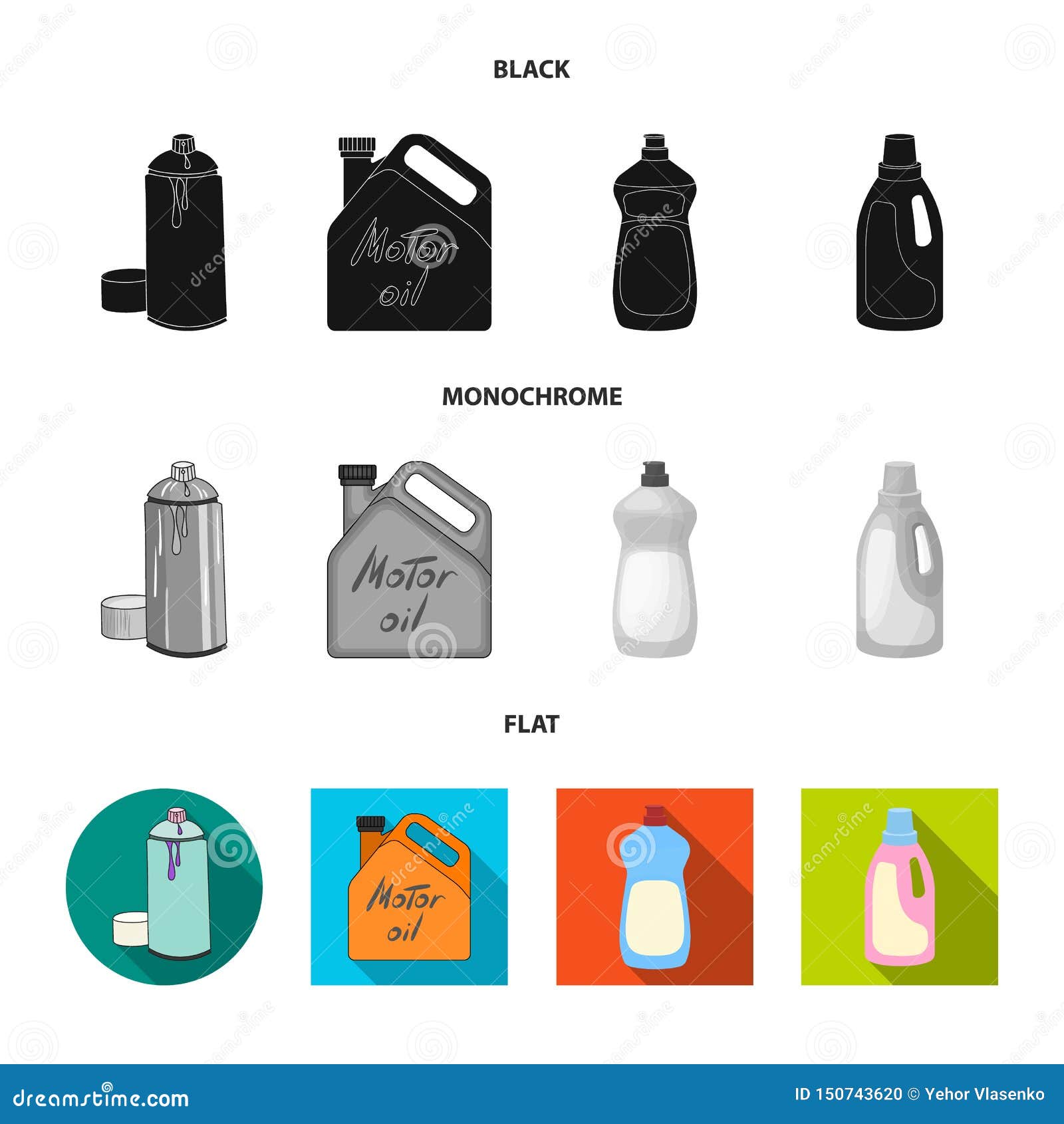 Vector Design of Plastic and Container Icon. Collection of Plastic and ...