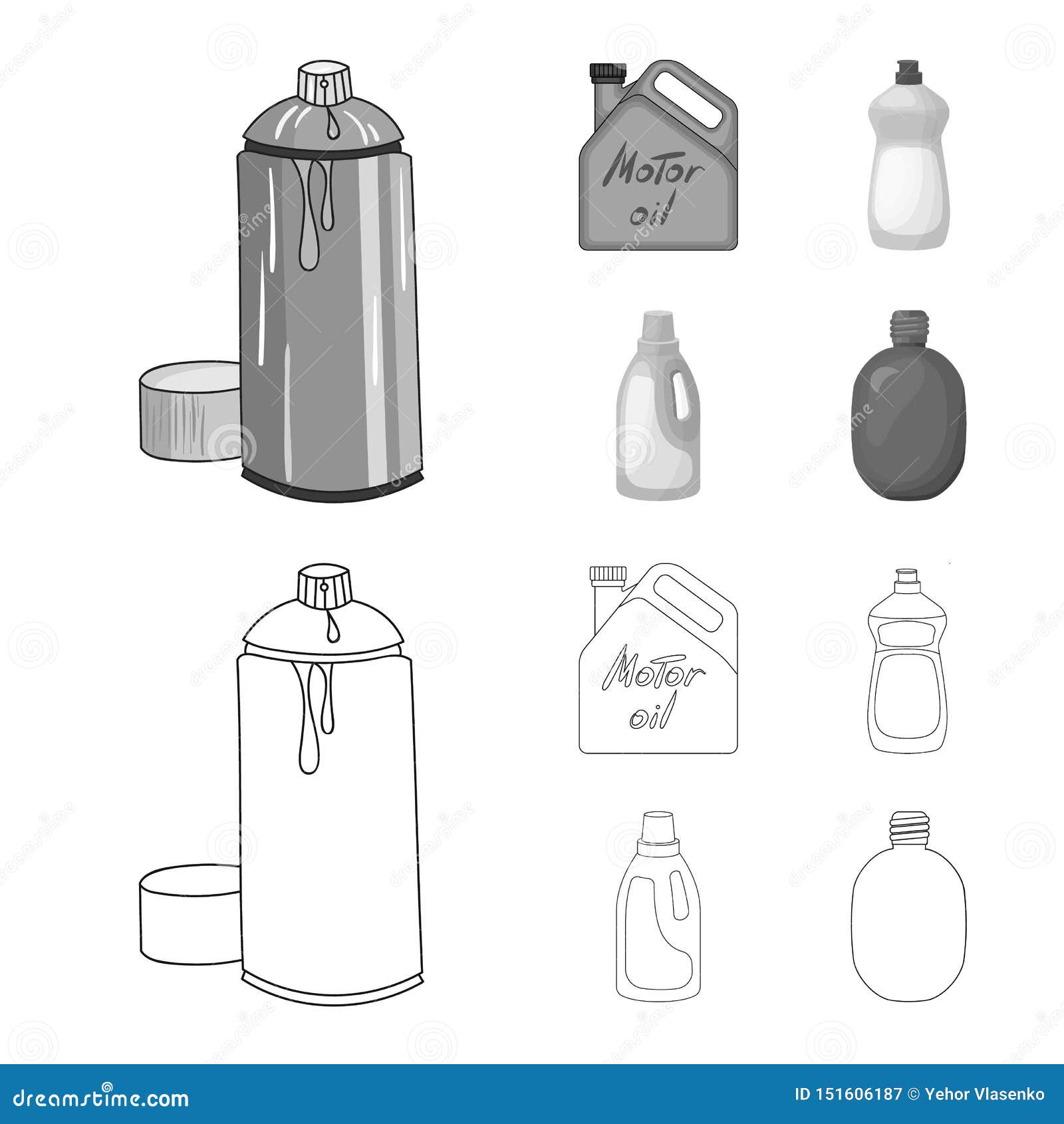 Vector Design of Plastic and Container Logo. Set of Plastic and ...
