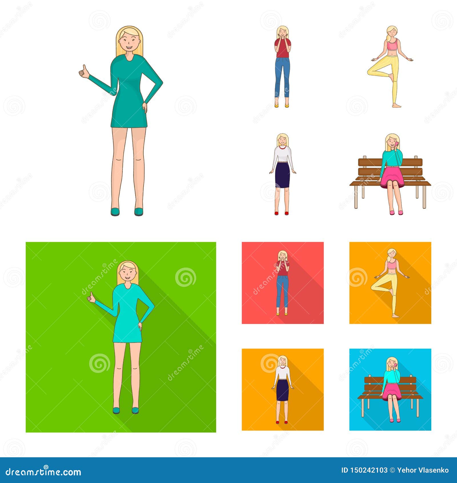 Isolated Object of Posture and Mood Logo. Collection of Posture and ...