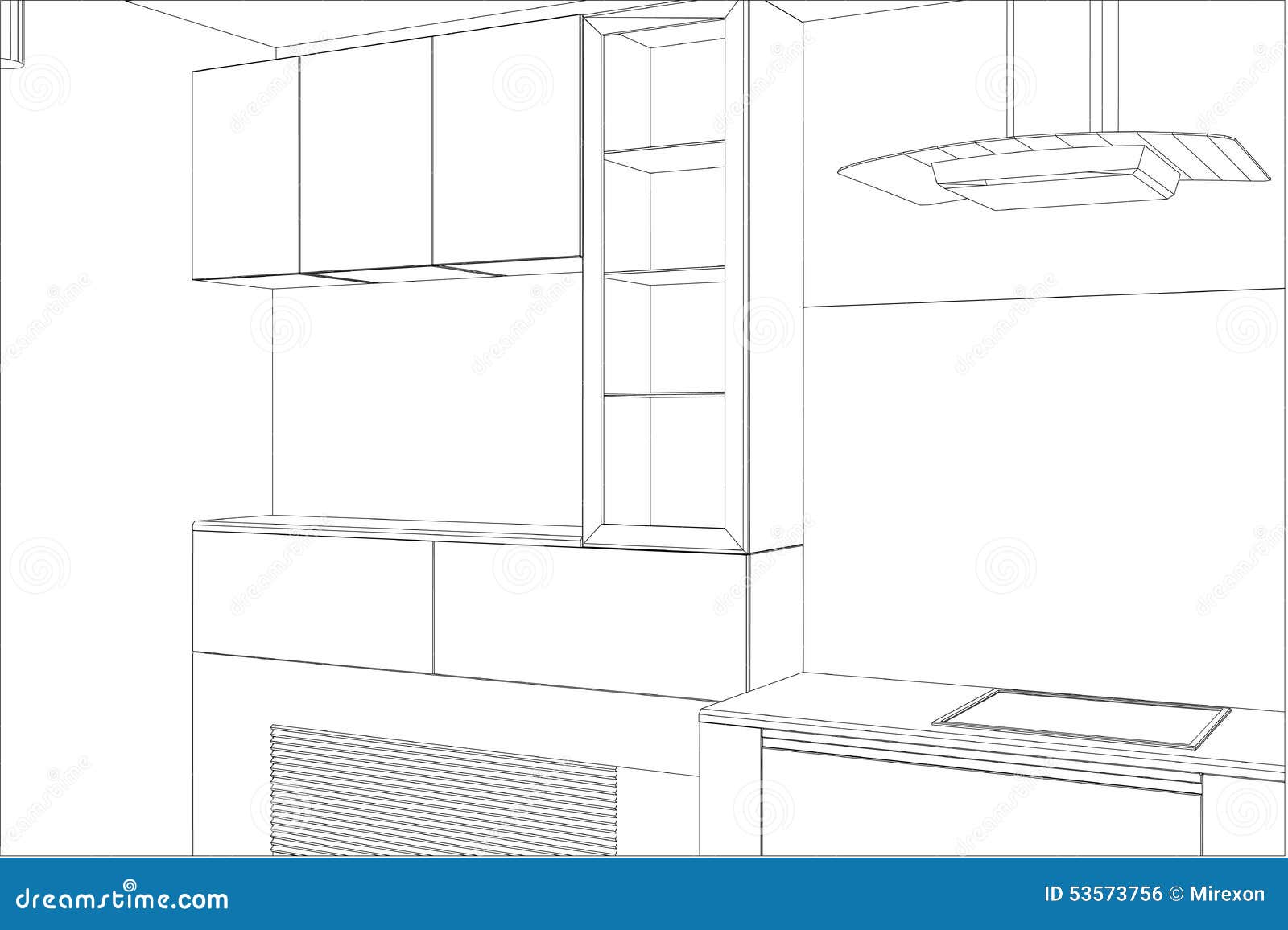 Vector Design Process in Wire-frame Illustration Stock Vector ...