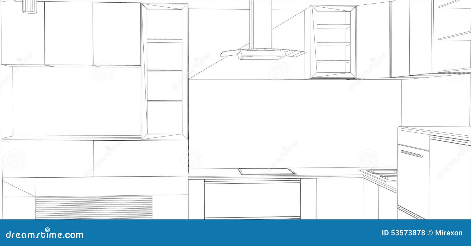 Vector Design Process in Wire-frame Illustration Stock Vector ...