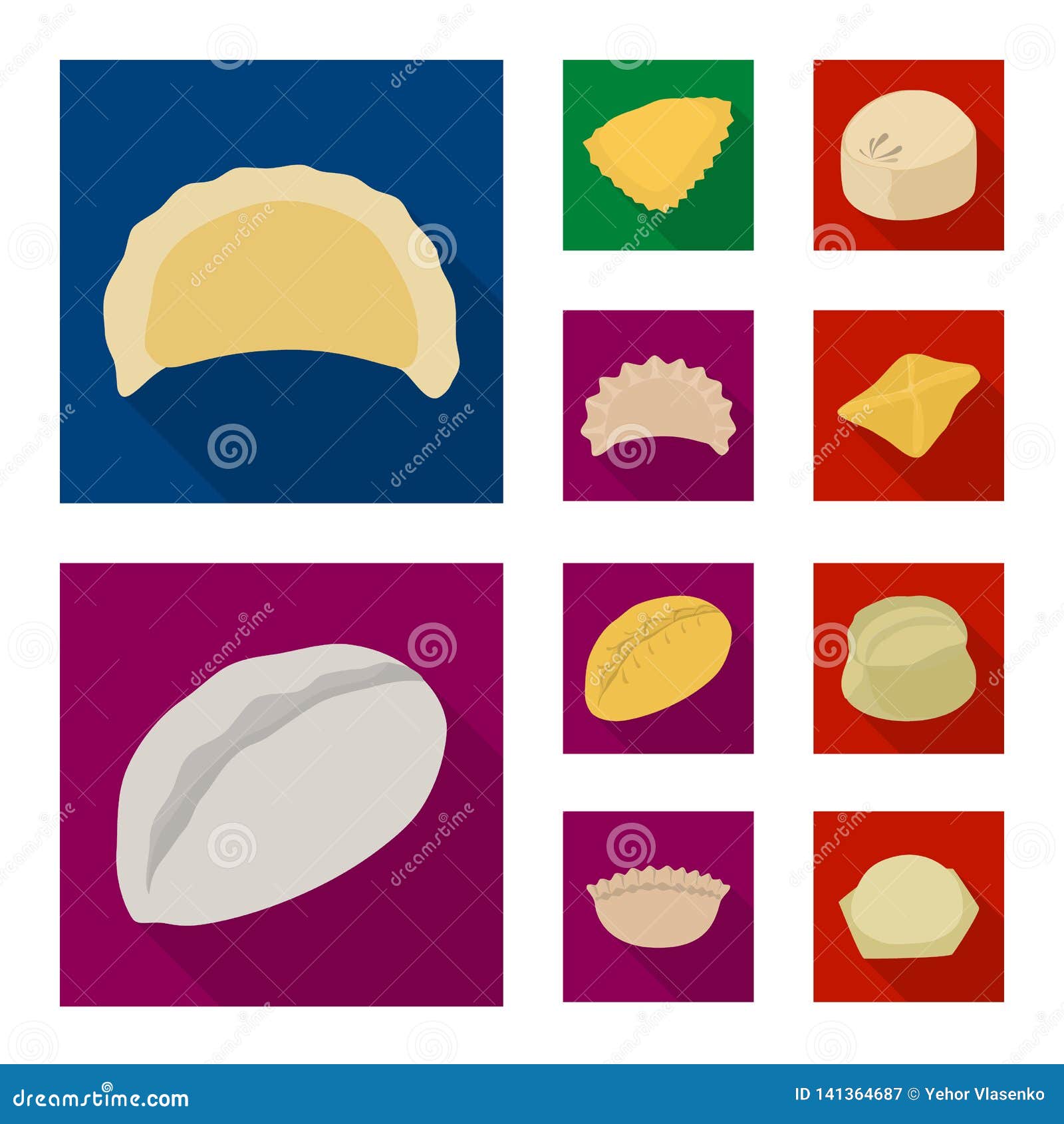 Vector Design of Products and Cooking Icon. Collection of Products and ...