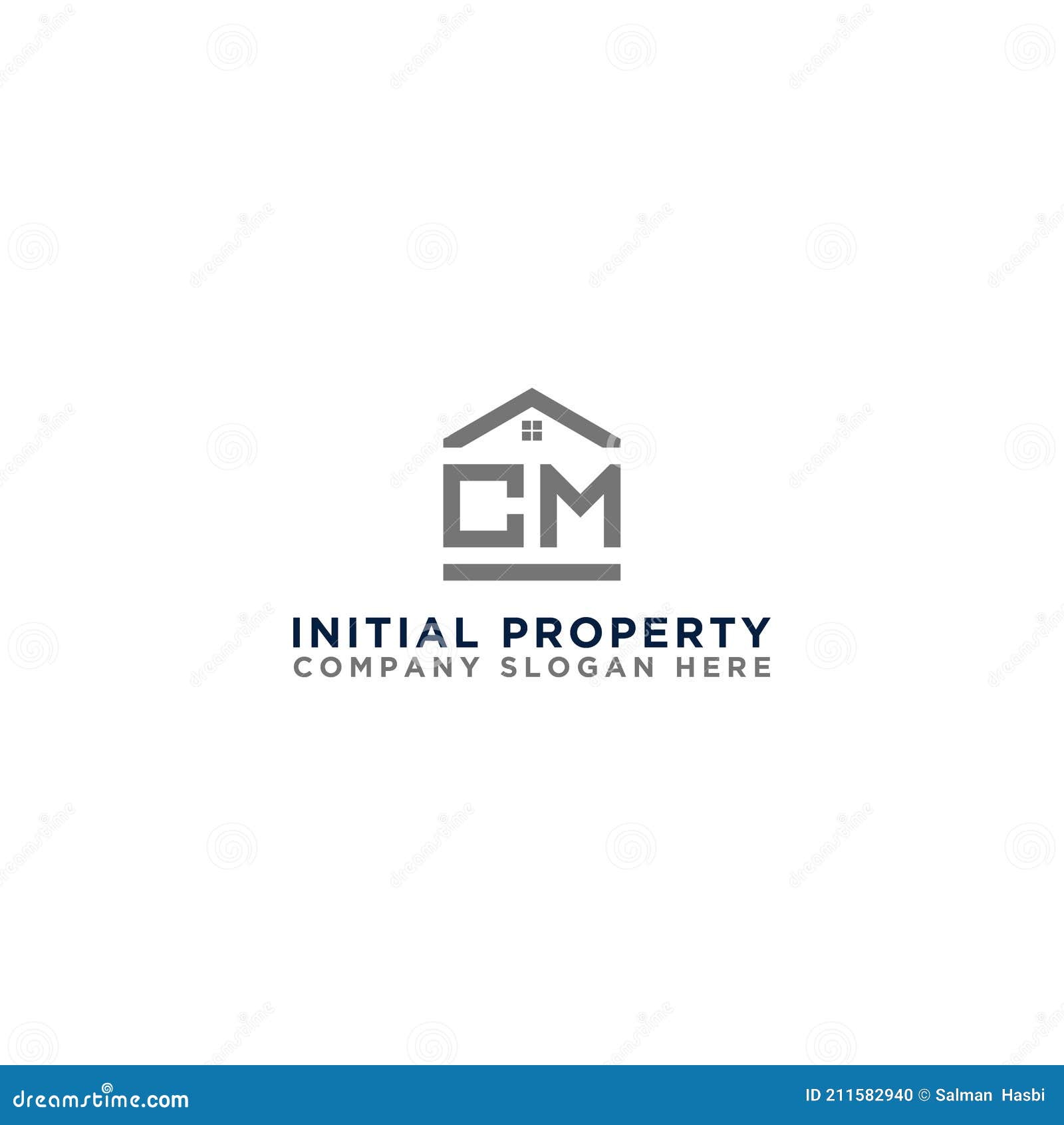 Vector Design, Property, Real Estate with the Initials CM - Vector ...