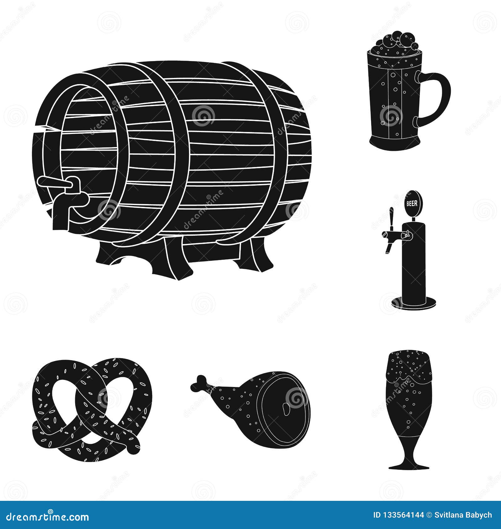 Isolated Object of Pub and Bar Logo. Set of Pub and Interior Stock ...