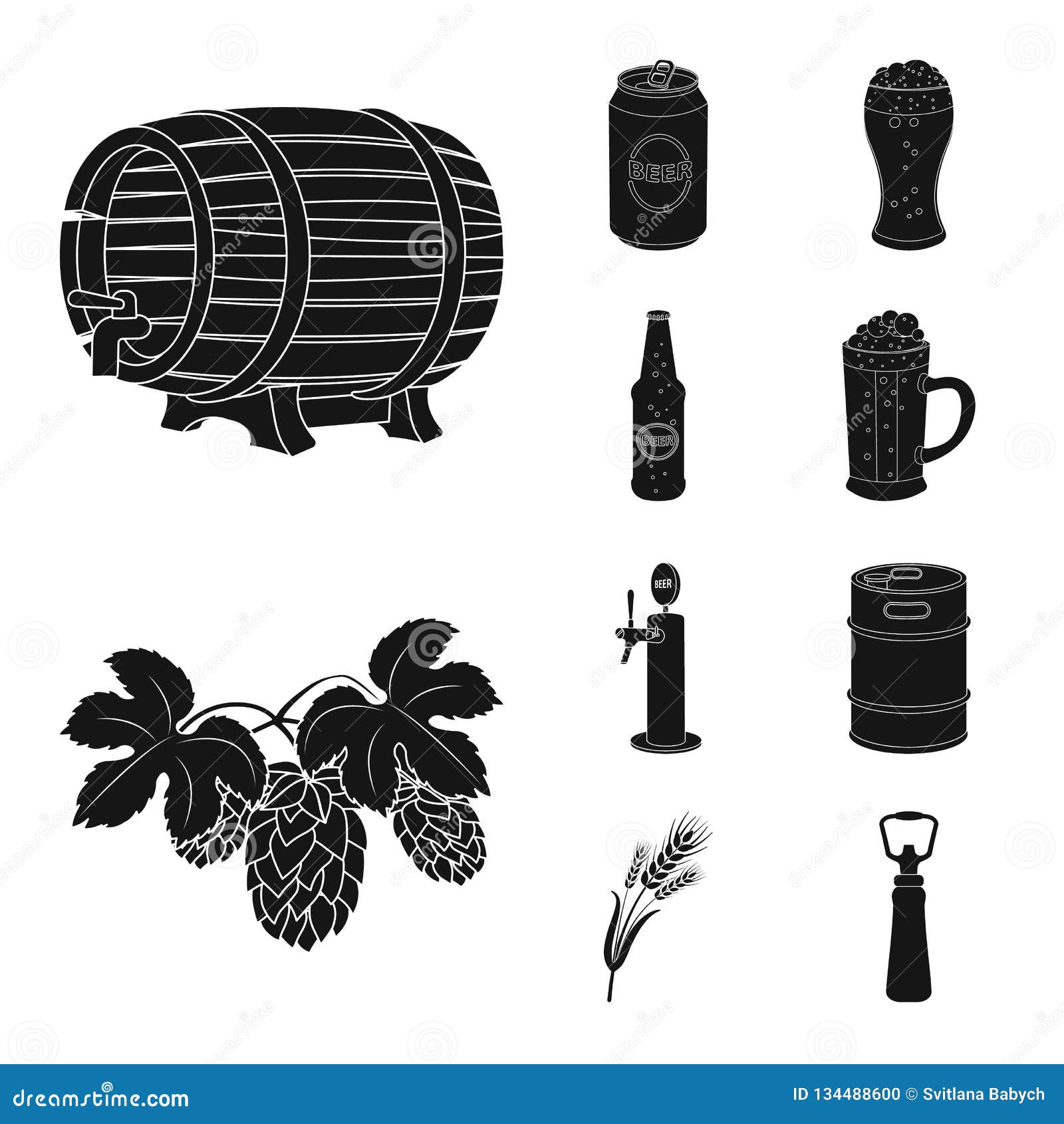 Vector Design of Pub and Bar Icon. Set of Pub and Interior Stock Vector ...