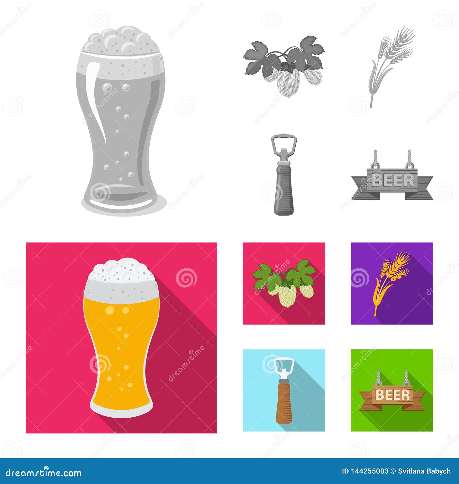 Vector Design of Pub and Bar Icon. Set of Pub and Interior Stock Vector ...
