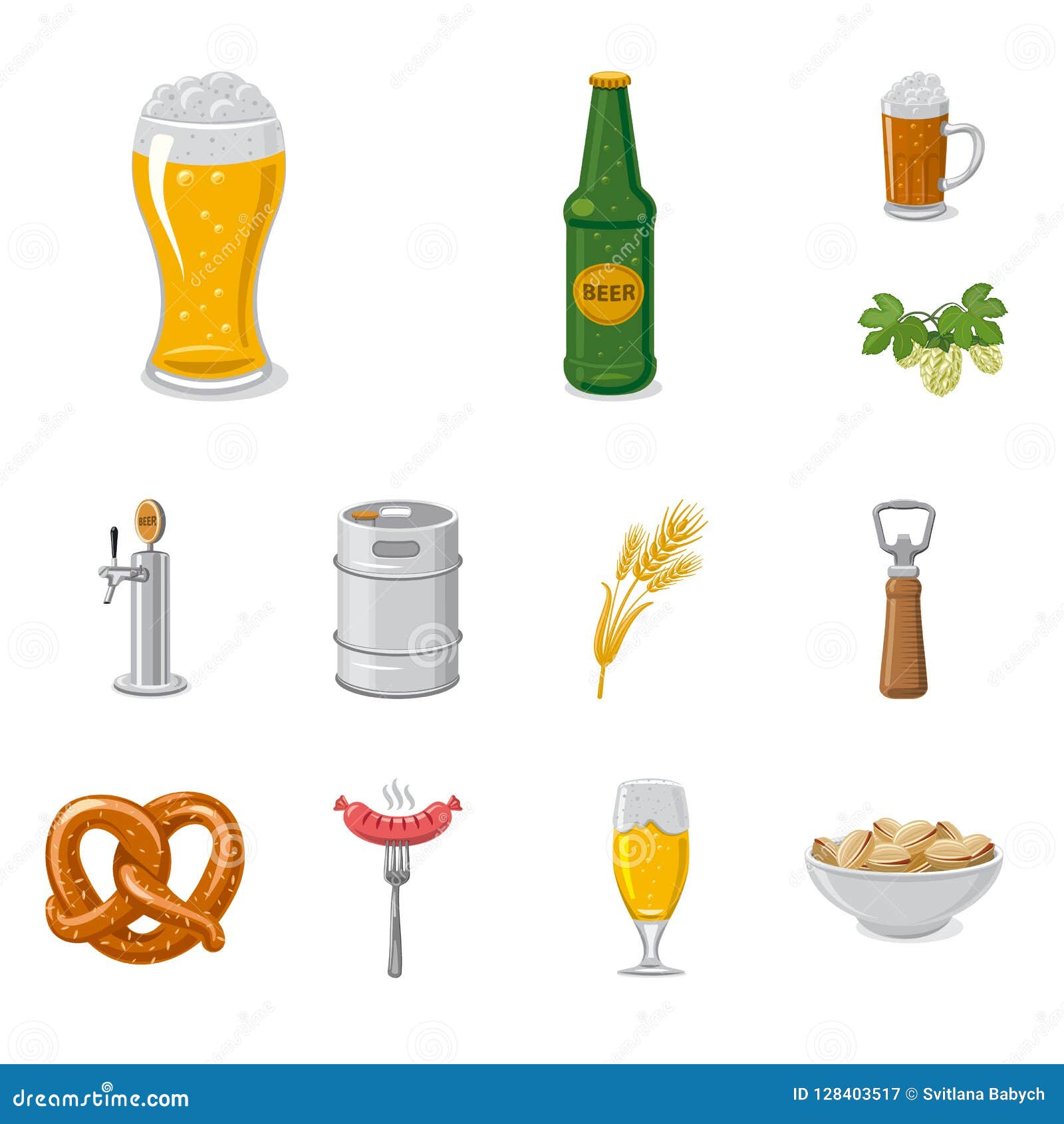 Vector Design of Pub and Bar Icon. Set of Pub and Interior Vector Icon ...