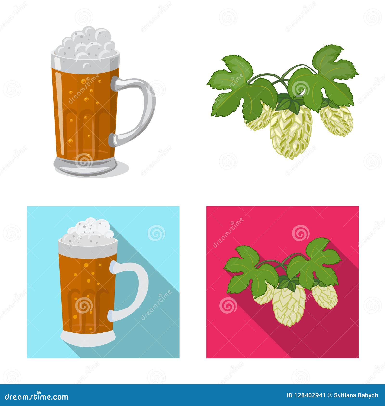 Vector Design of Pub and Bar Symbol. Set of Pub and Interior Stock ...