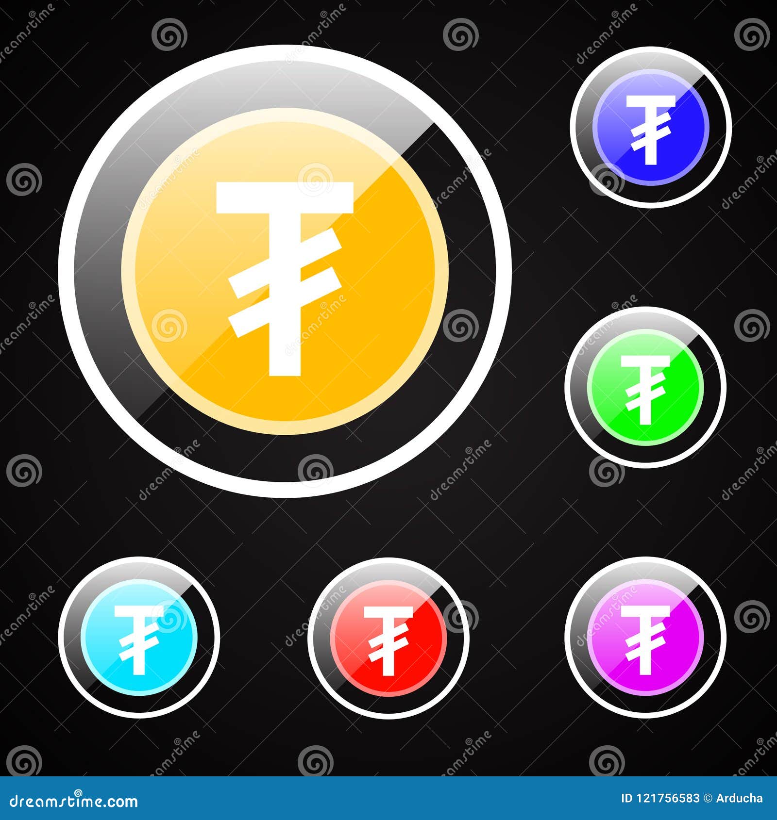 Mongolia tugriks stock vector. Illustration of finance - 121756583