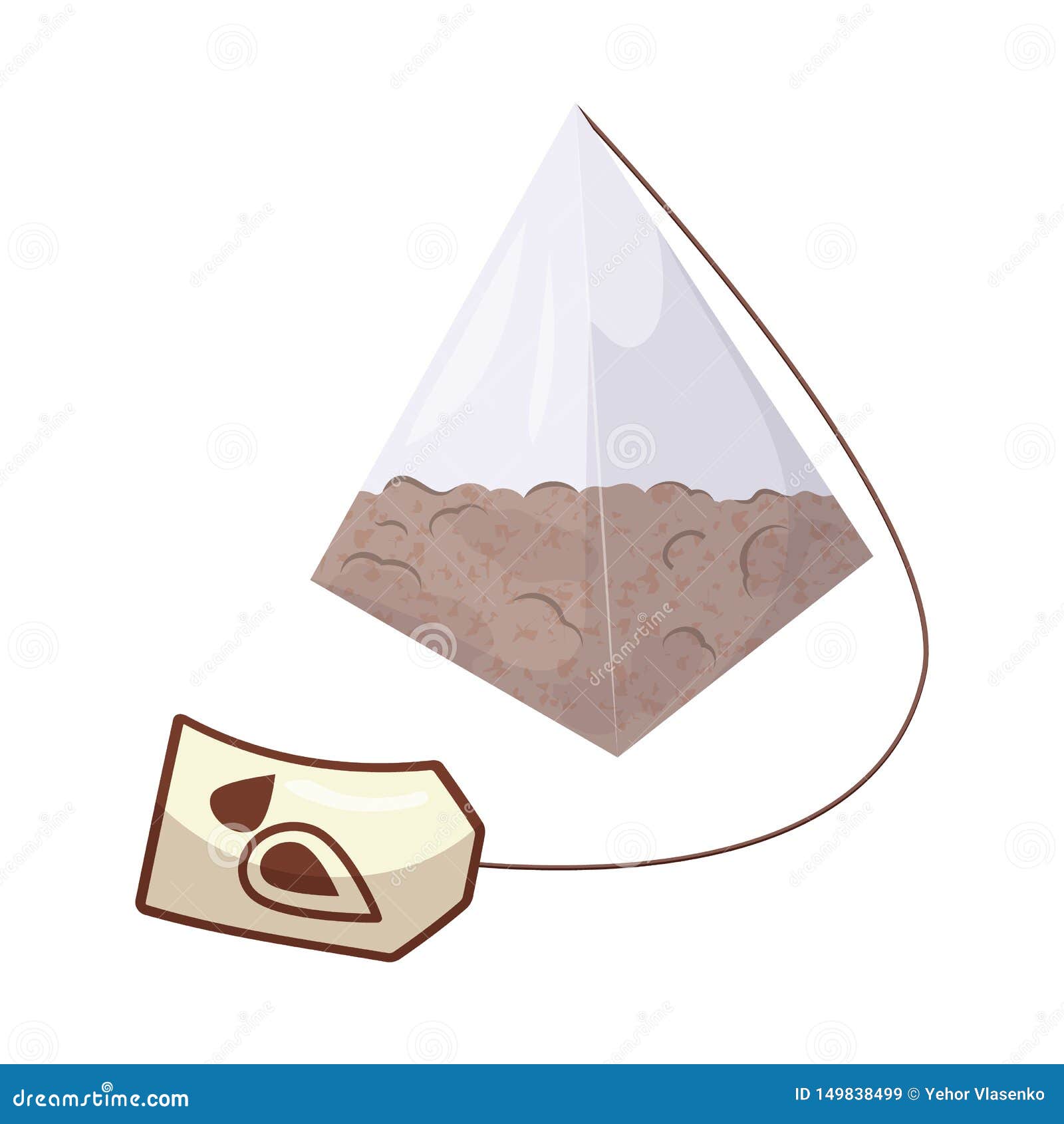 Vector Design of Pyramid and Tea Symbol. Collection of Pyramid and Bag ...